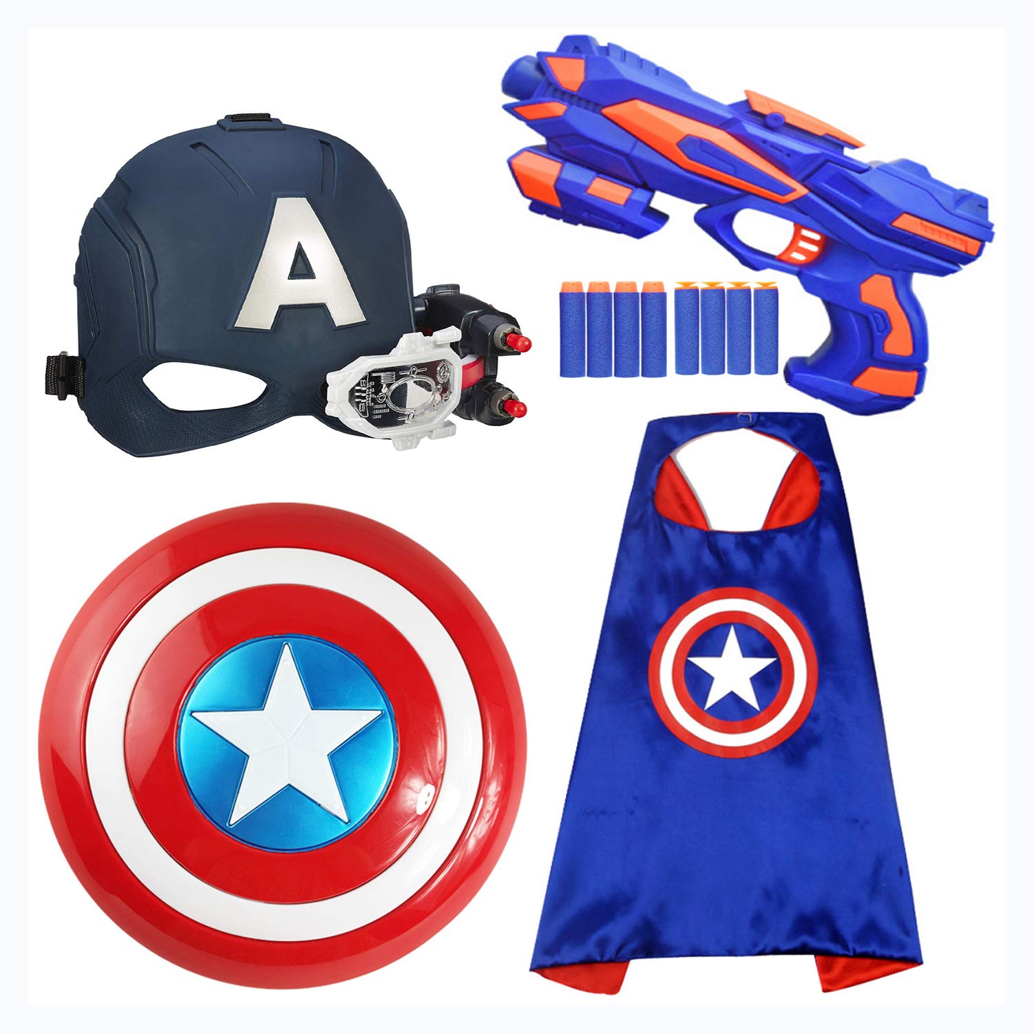 Buy Children's Superhero Dress Up Costume 4 Packs-Civil War Helmet and ...