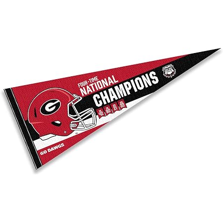 Amazon.com : Georgia Bulldogs 4 Time Football National Champions Banner ...