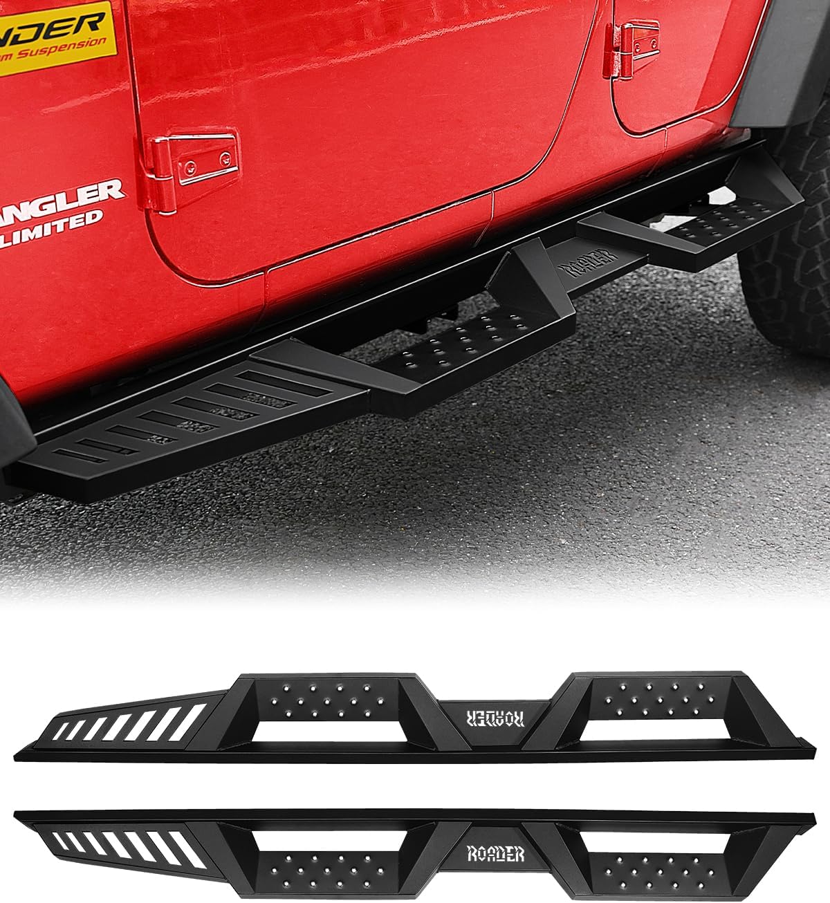 Amazon.com: ROADER JK Running Boards Side Steps for 2007-2018 Jeep ...