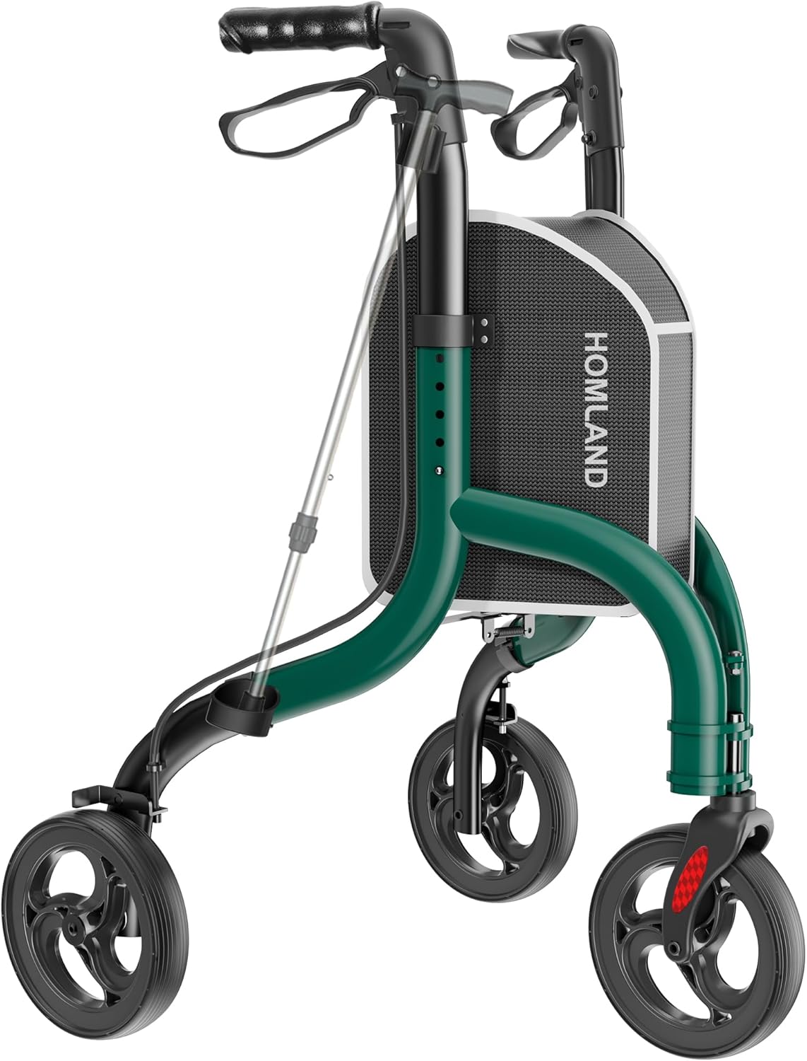 Amazon.com: HOMLAND 3 Wheel Walkers for Seniors, Foldable Wheeled ...