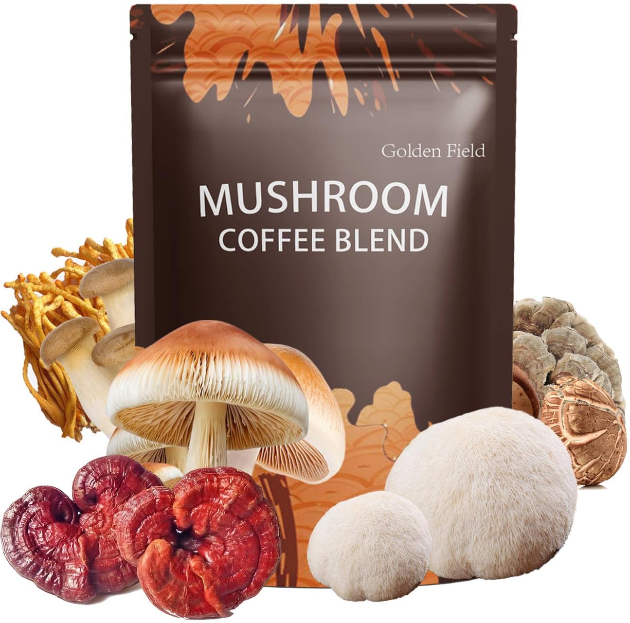 Amazon.com : Mushroom Coffee Organic, 6 Adaptogenic Mushrooms (Lion's ...