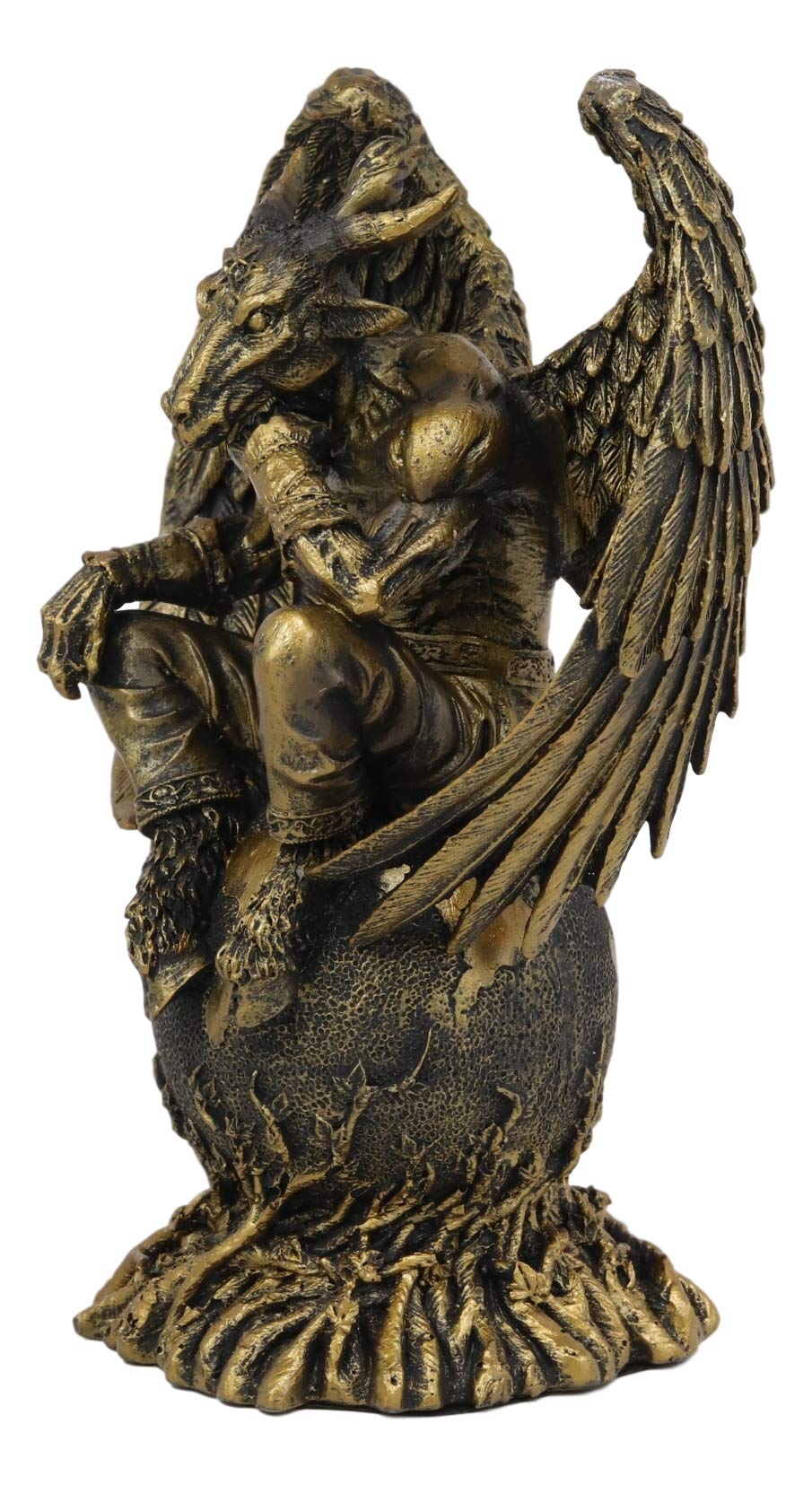 Ebros Gift Sabbatic Goat The Thinker Baphomet Sitting On The Globe ...