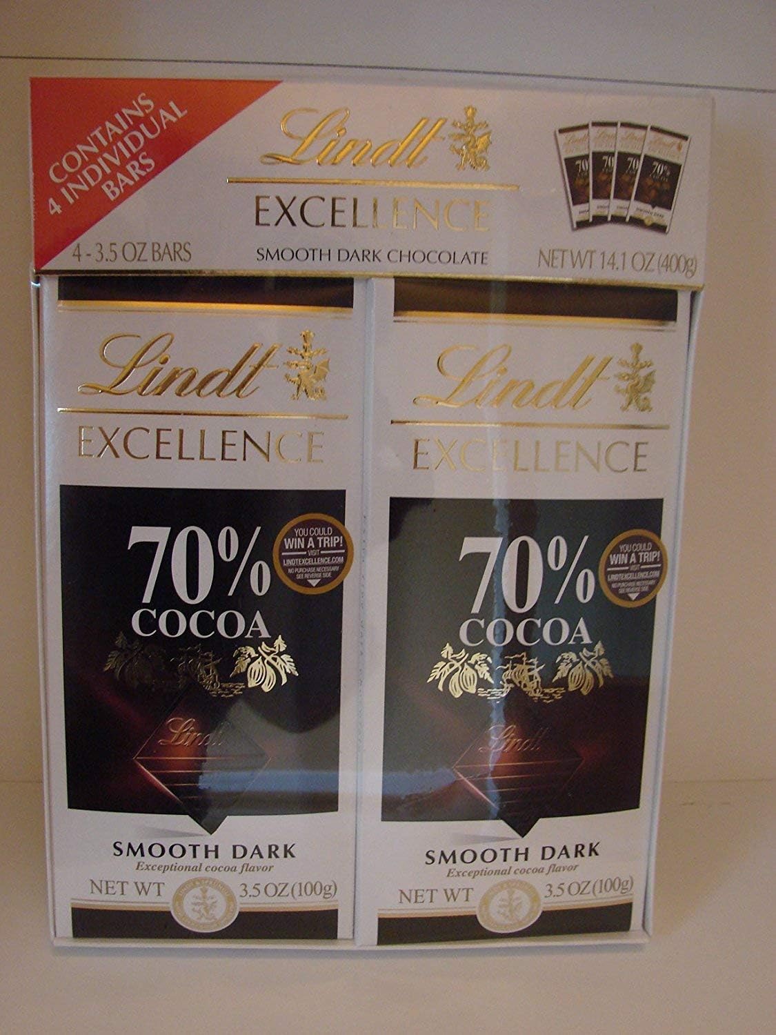 Amazon.com : Lindt EXCELLENCE 70% Cocoa Dark Chocolate Bar, Dark ...
