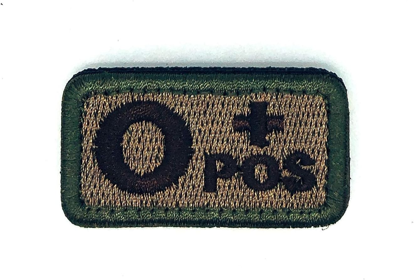 Amazon.de: Gemelolandia | Aufnäher bestickt Hook and Loop Blutgruppe O+ ...