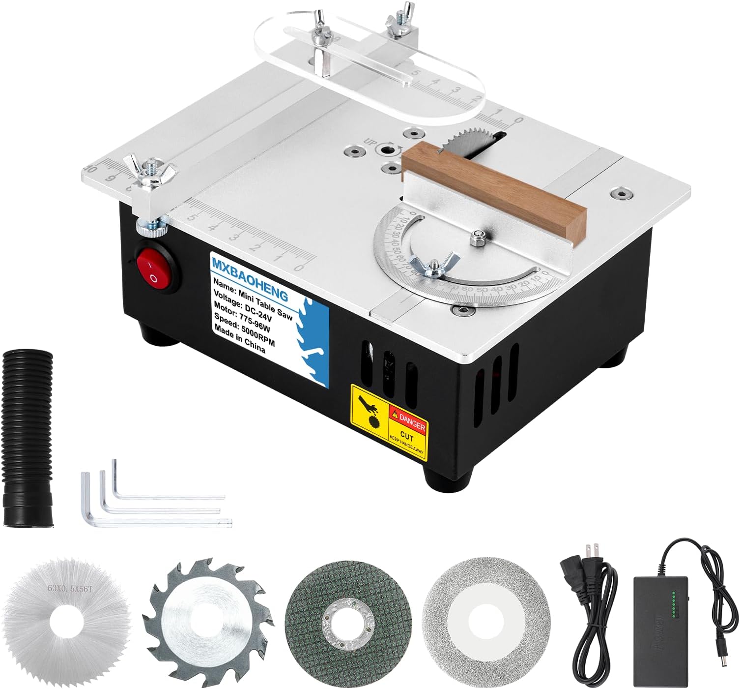 MXBAOHENG Mini Table Saw S3 Portable Precision Craft Table Saw, 1/2 ...