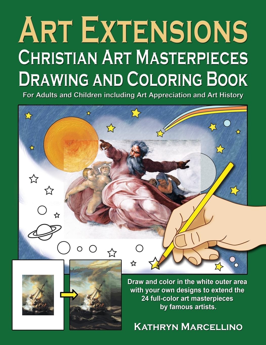 Art Extensions Christian Art Masterpieces Drawing and Coloring Book ...