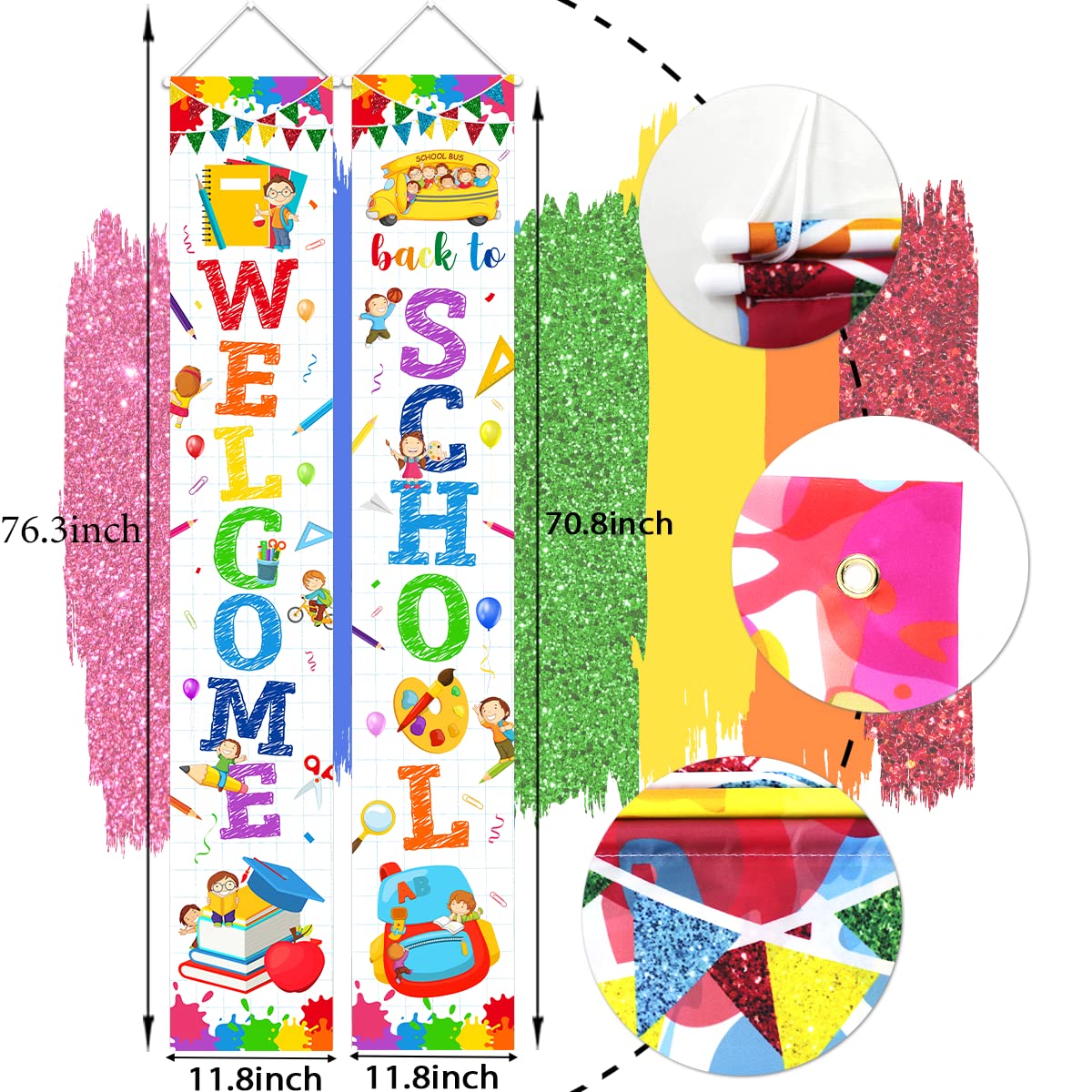 Snapklik.com : Welcome Back To School Decorations-Back To School Porch ...