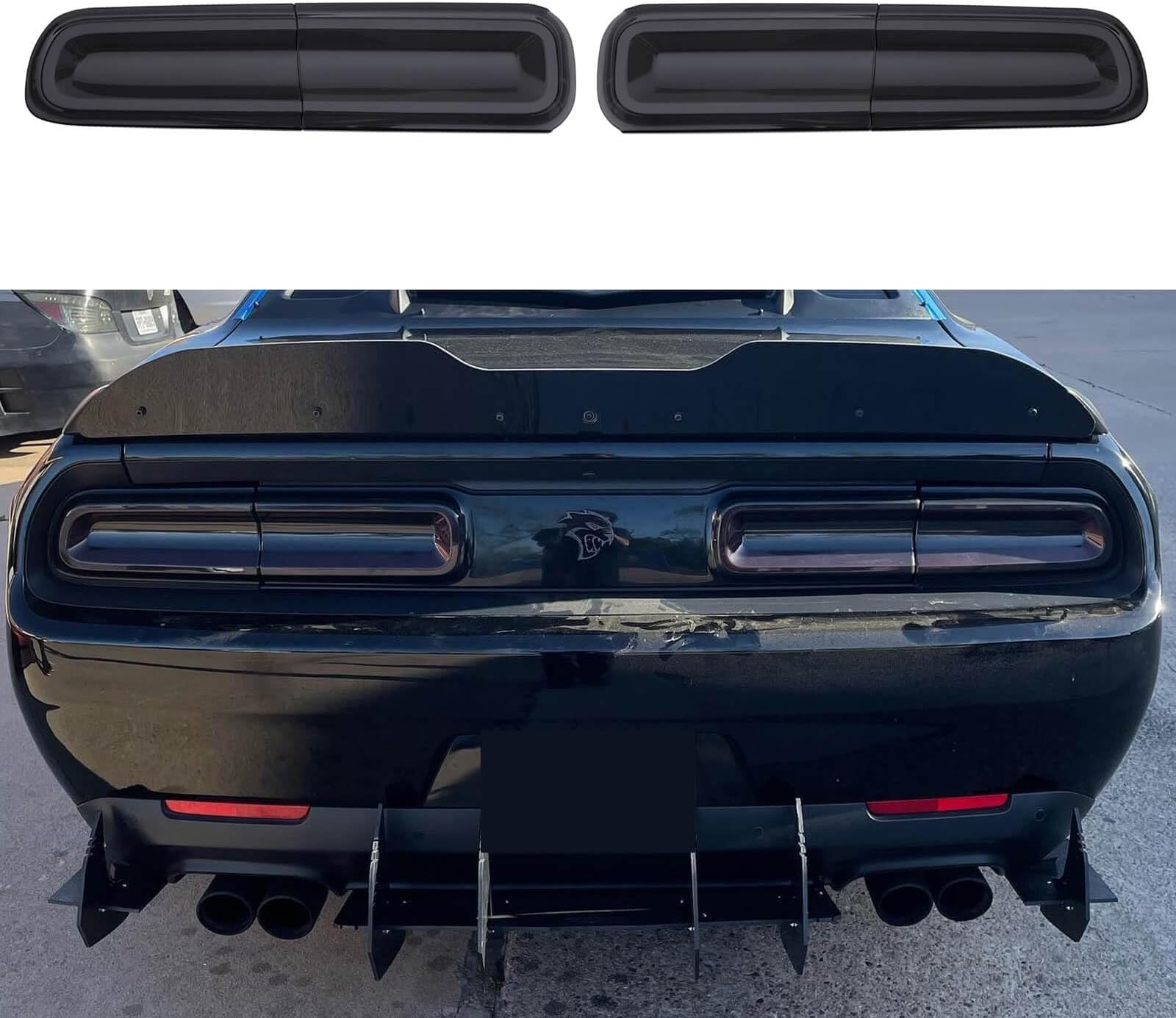 Amazon.com: WildWell Challenger Tail Light Covers for 2015-2024 Dodge ...