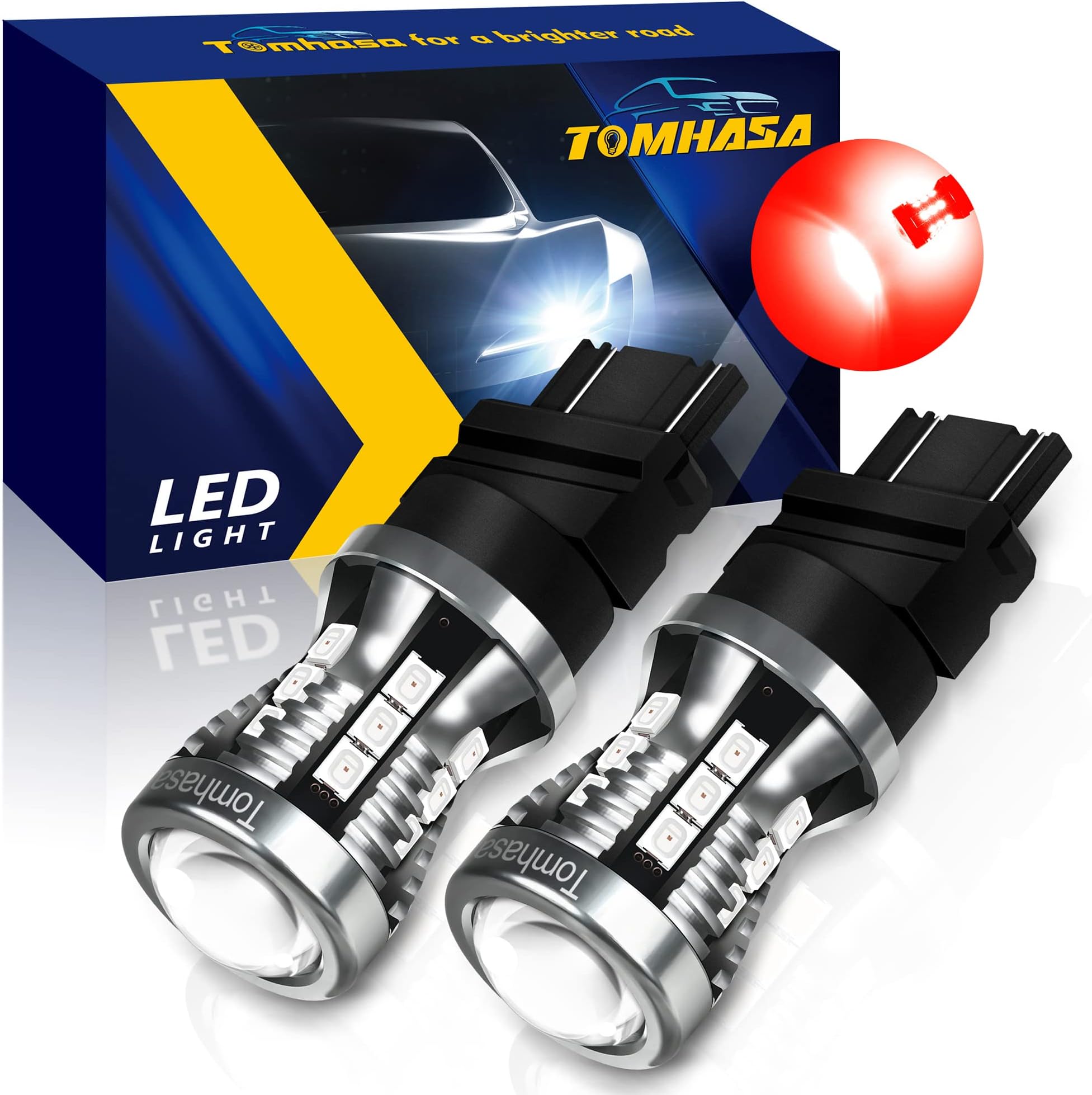 Amazon.com: AUTOGINE 4 X Super Bright 9-30V 3157 3156 3057 3056 4157 ...