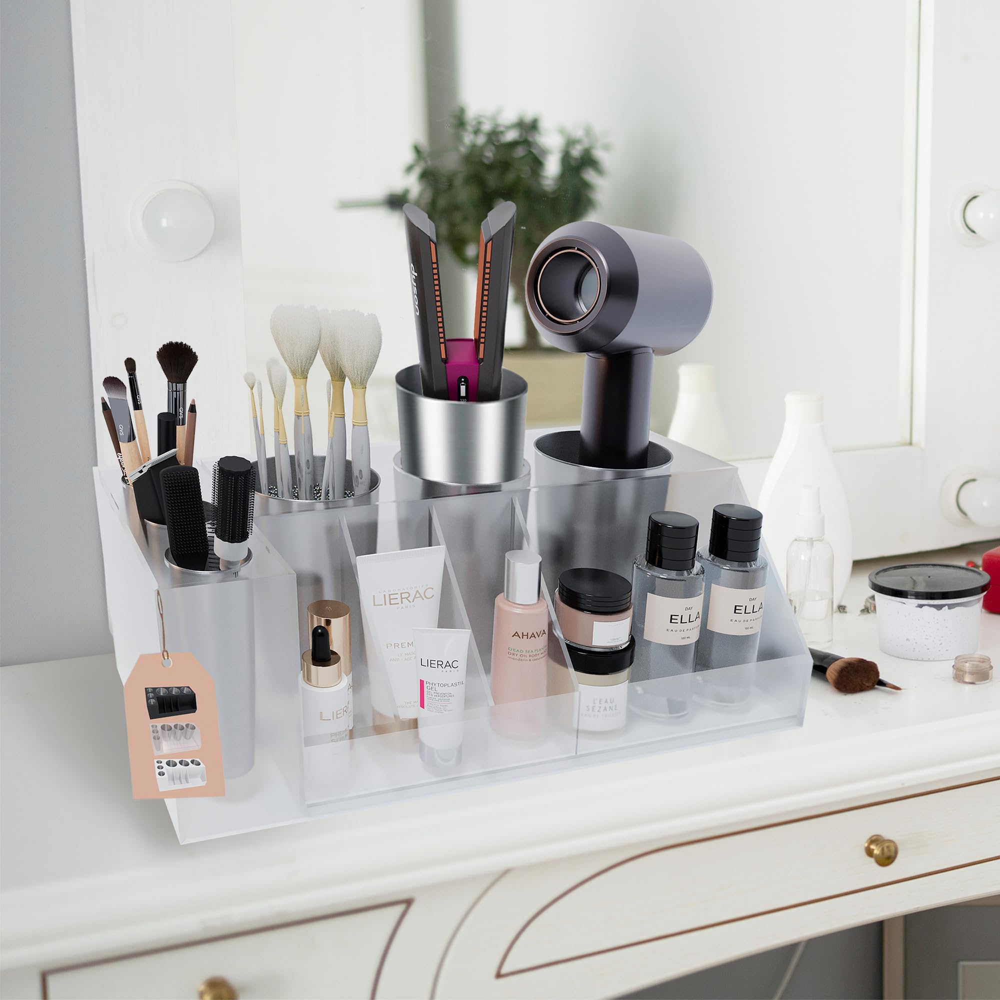 Amazon.com: CasaVita Hair Tool Organizer - Hair Dryer Holder, Bathroom ...