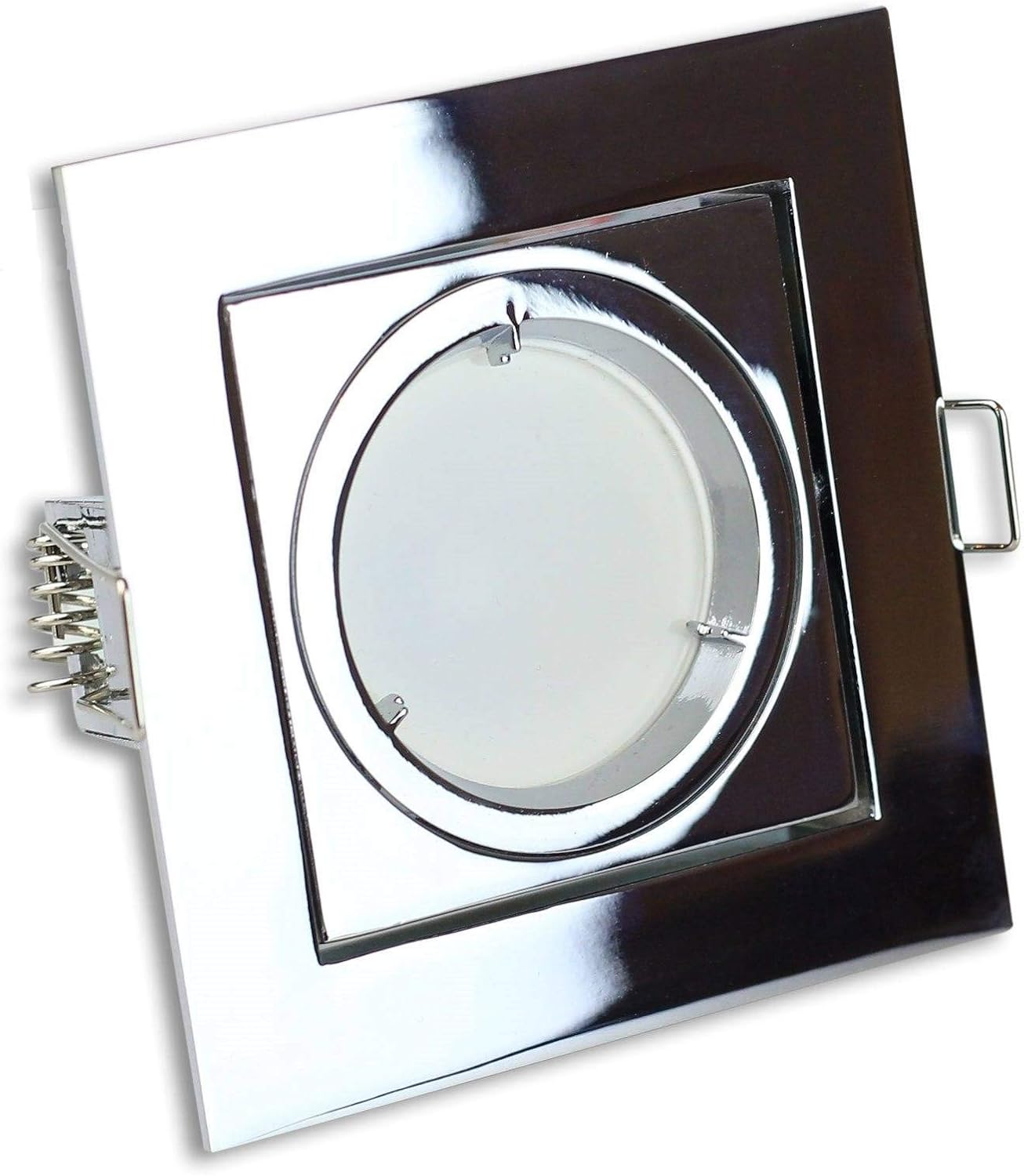 LED recessed Spotlight Chrome 5 watts Warm White 230V dimmable and ...