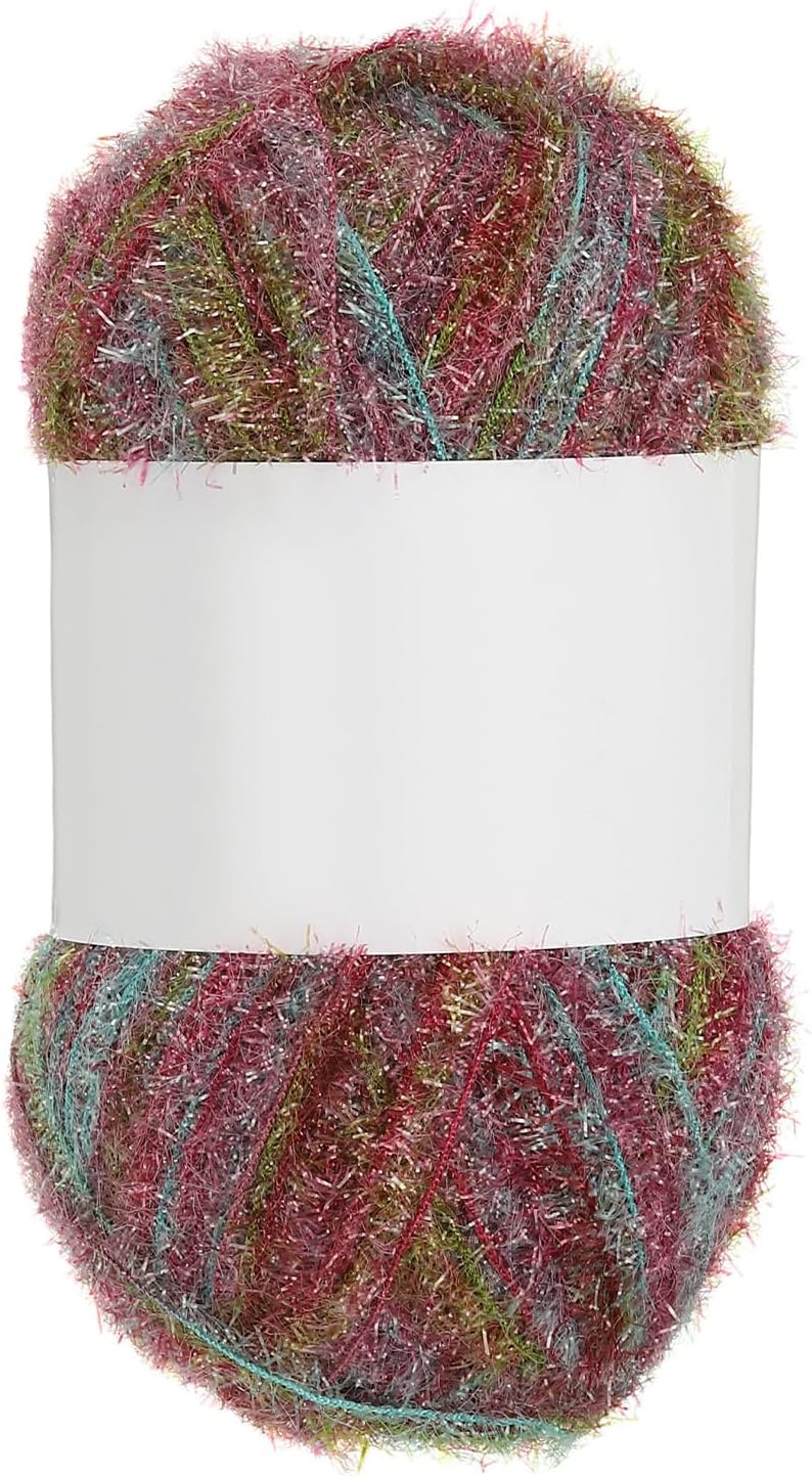 Amazon.com: PATIKIL 218 Yard Scrubbie Yarn, Sparkle Yarn Polyester ...