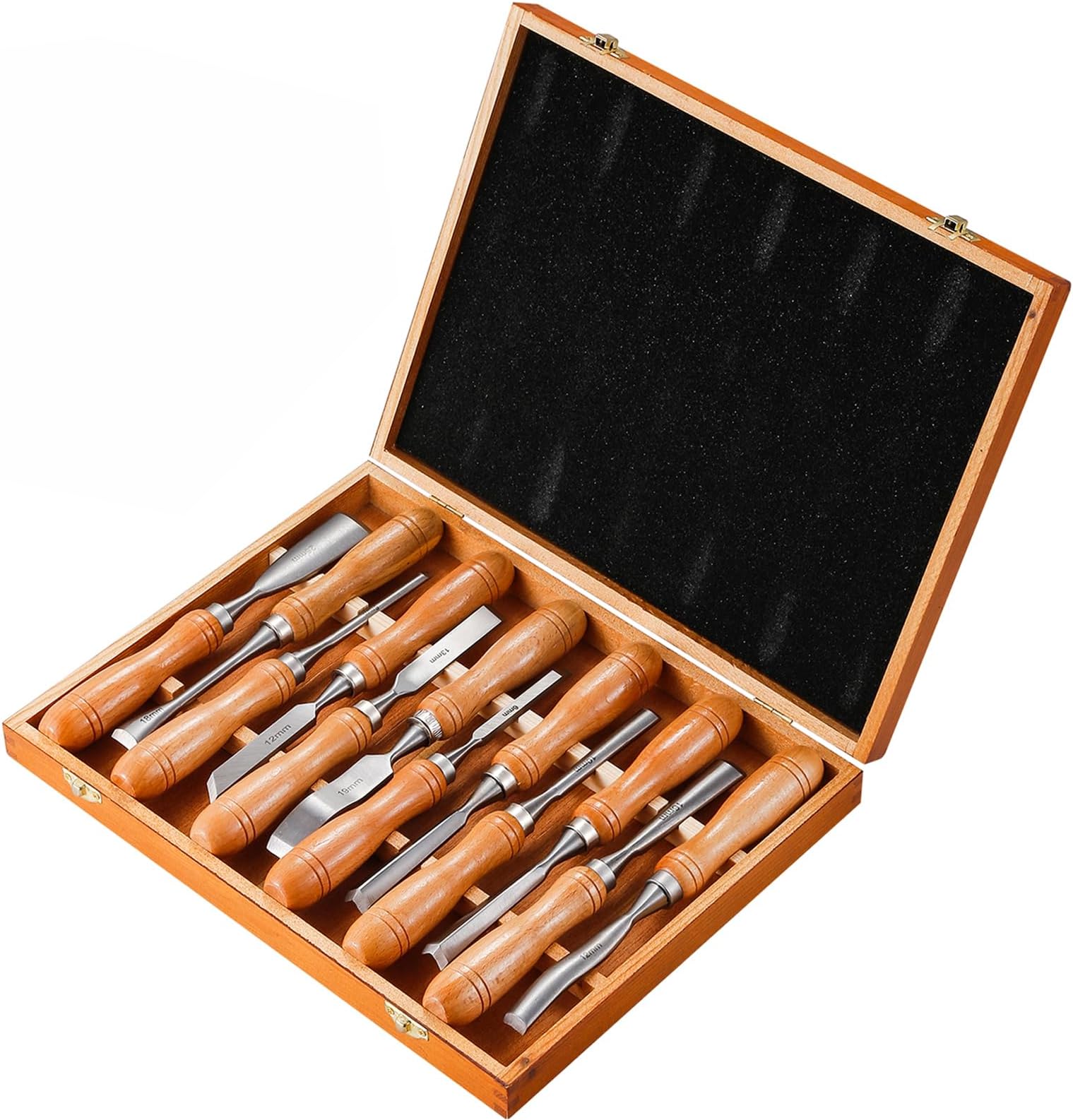 Amazon.com: Chiyuehe Professional Wood Carving Chisel Set - 12 Piece ...