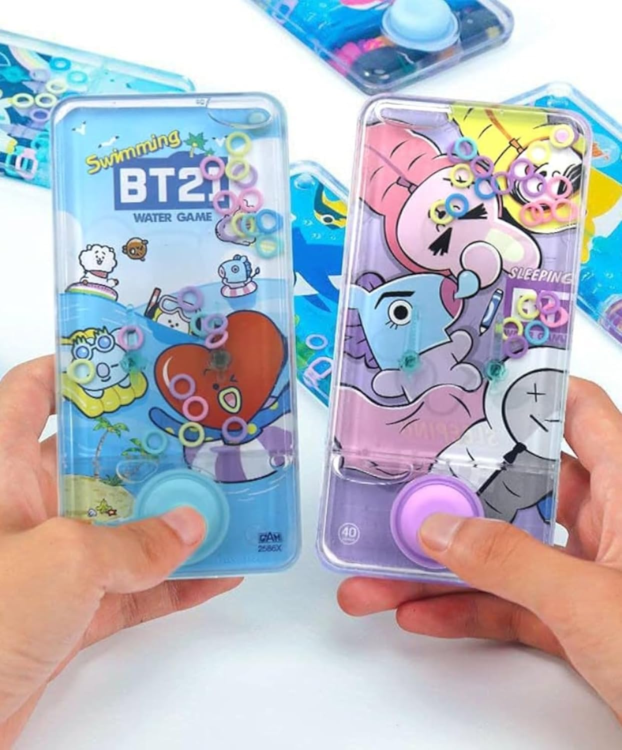 Buy Paper Moon BTS Handheld Water Console Ring Toss Water Game for Kids ...