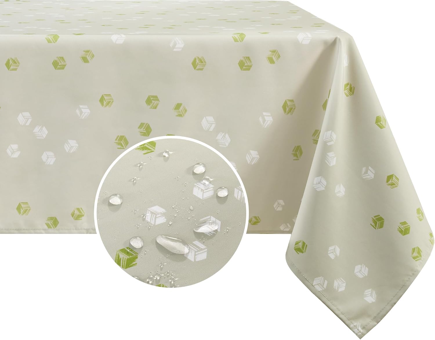 Deconovo Designer Series Cubic Play Table Cloth, Modern Waterproof ...