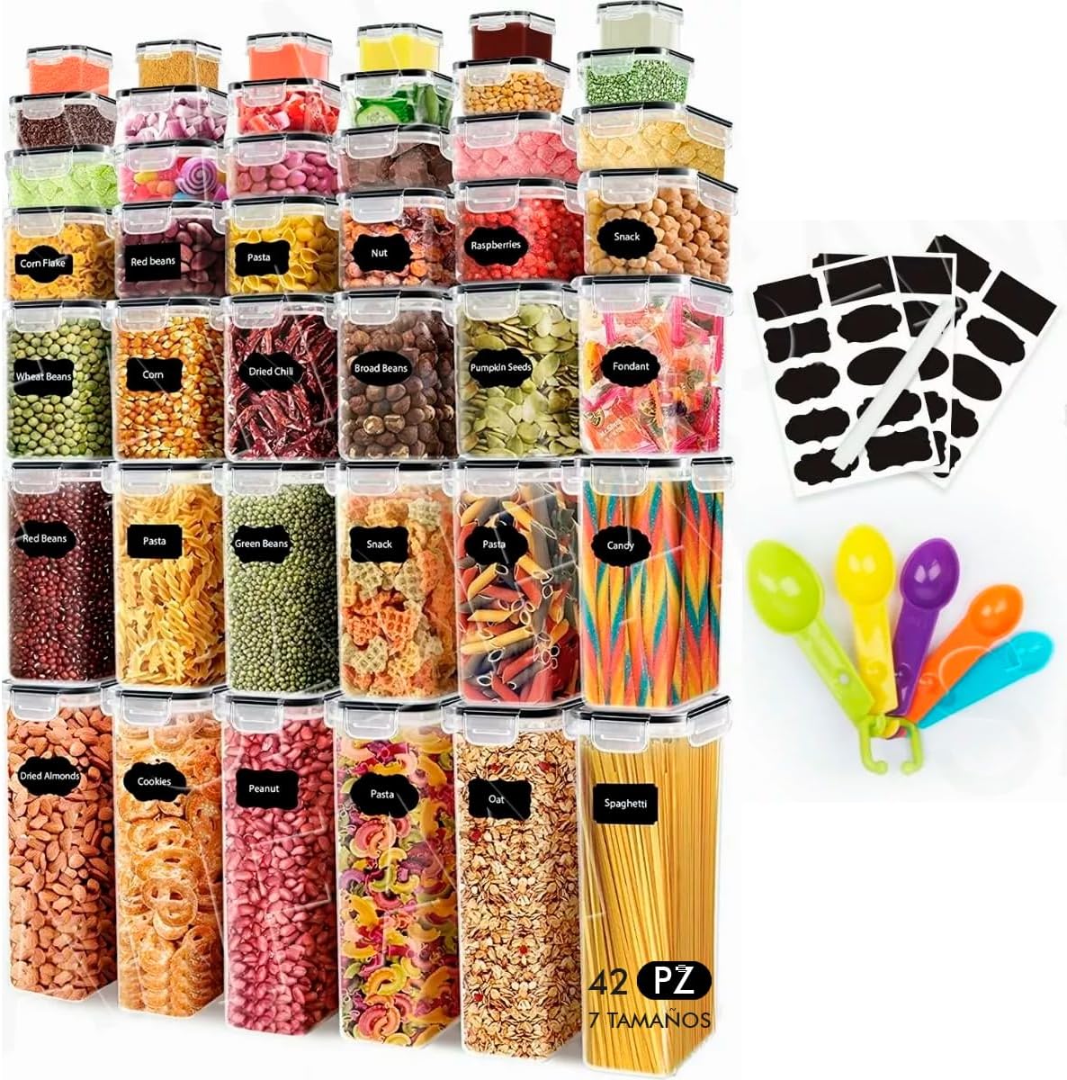 Tucorresi Recipientes Herméticos para Almacenar - 24 Piezas ...
