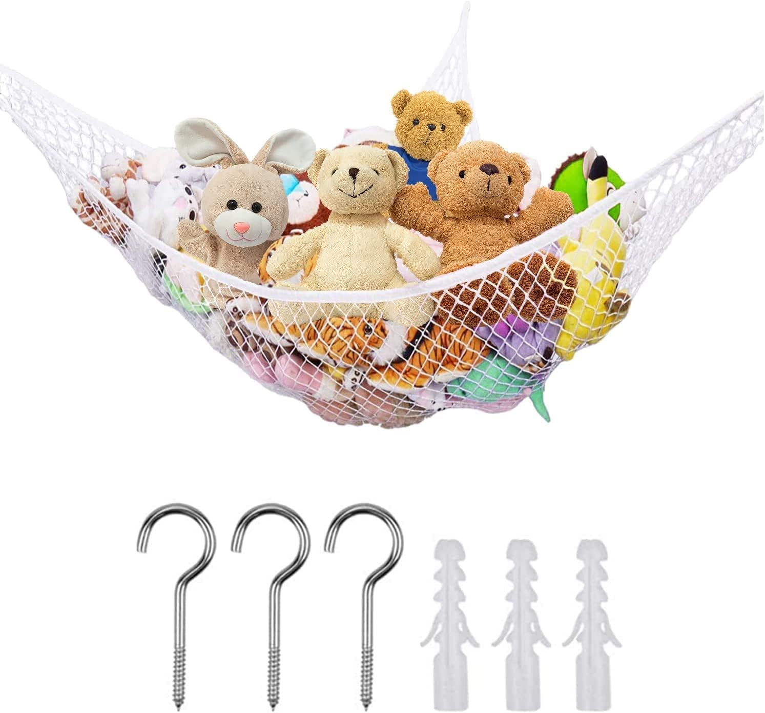 Amazon.com: Stuffed Animal Net or Hammock Toy Hammock Macrame Large ...