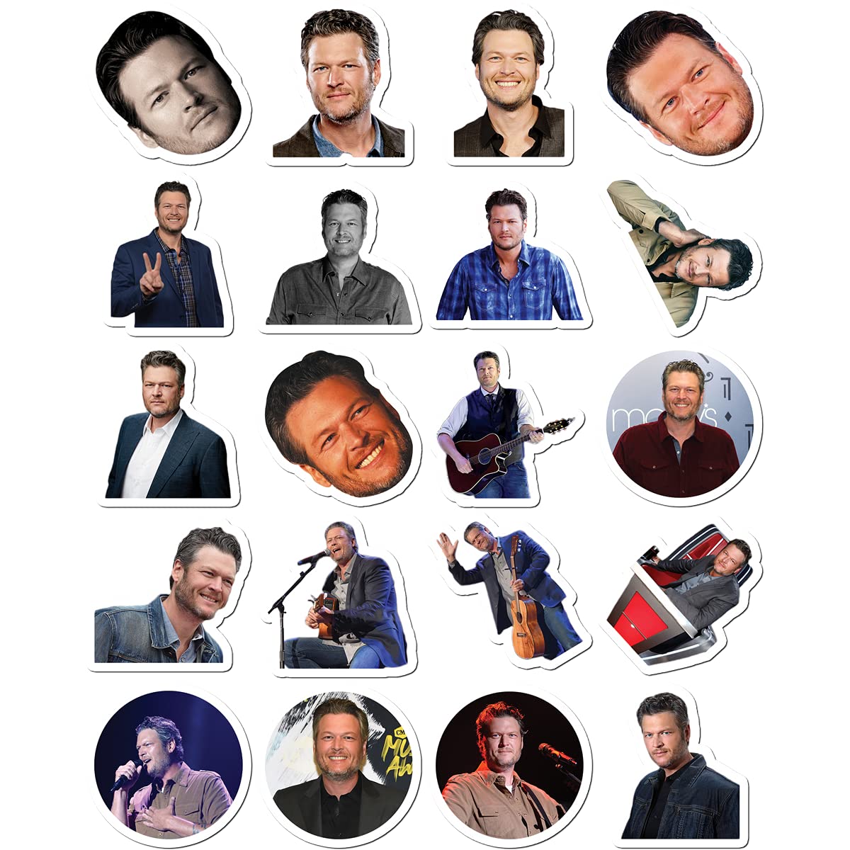 Amazon.com: Stickers 20 Pcs Per Pack Blake Aesthetic Shelton Vinyl ...
