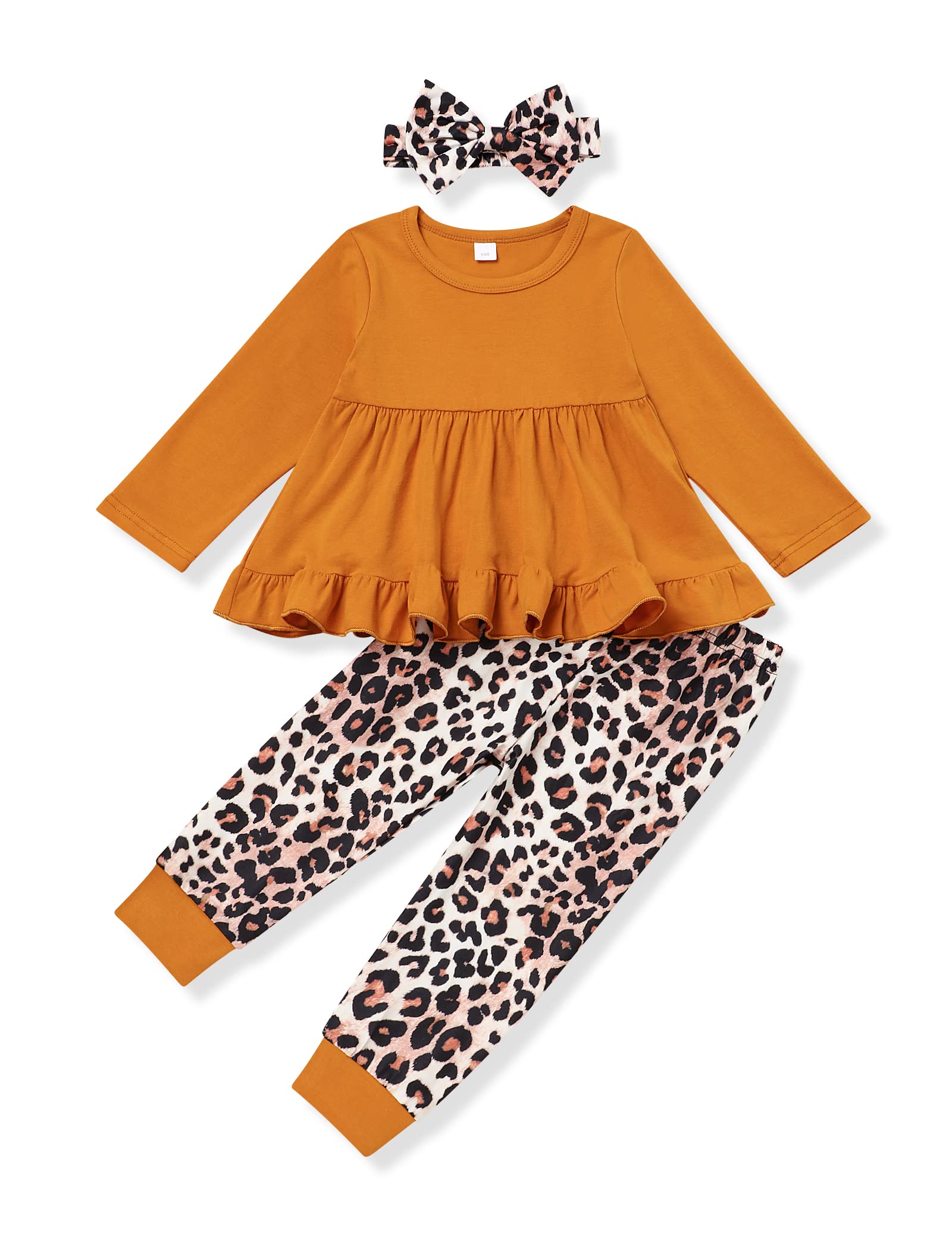 Amazon.com: bilison Toddler Girl Clothes Ruffle Long Sleeve Dress Tops ...