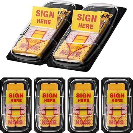 300 Pcs Sign Here Tabs Signature Stickers, Sign Here Sticky Notes Arrow ...