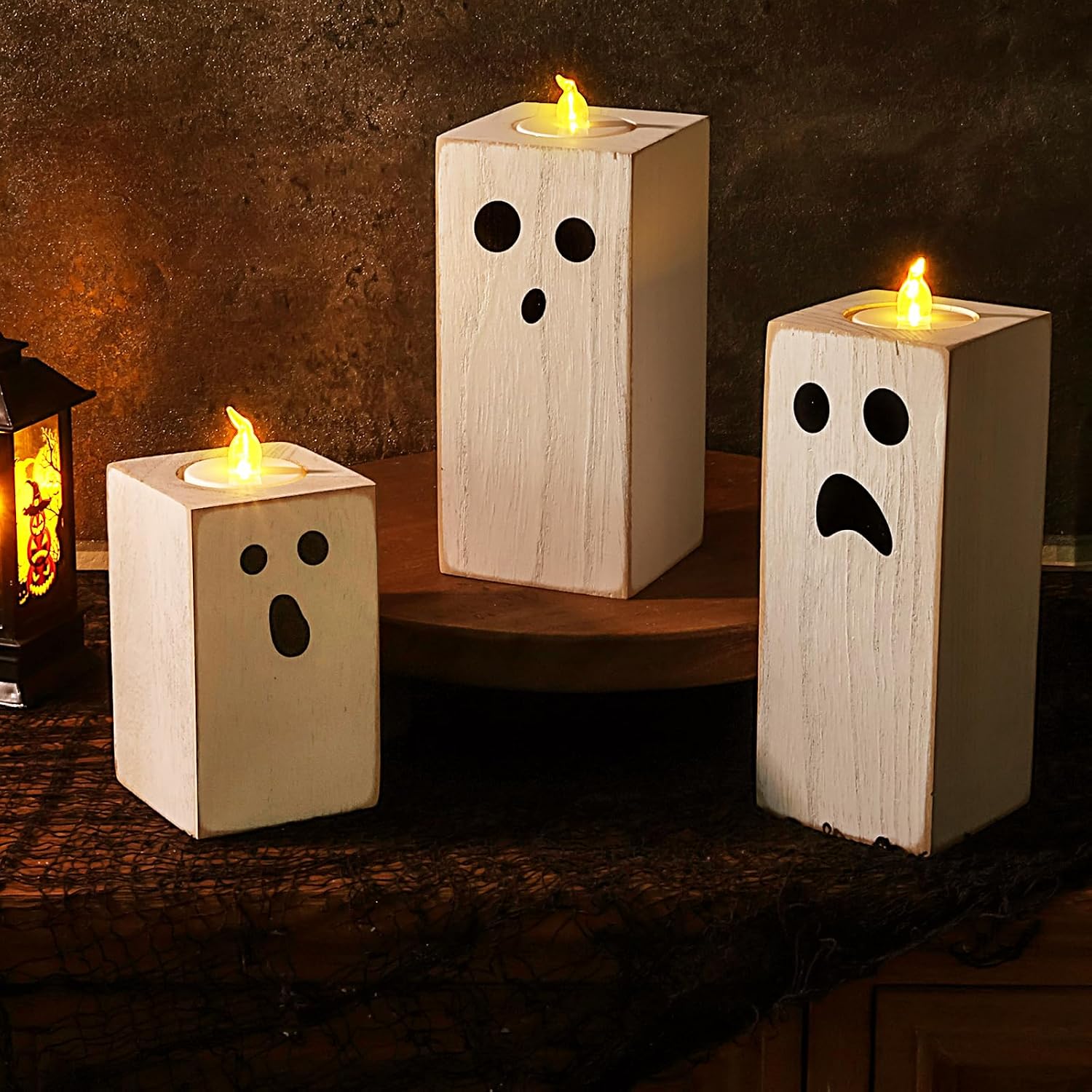 Amazon.com: Treory Halloween Decorations Indoor Table Decor: 3pcs Cute ...