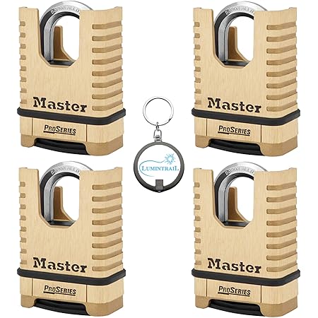 Master Lock 1177D 2-1/4in (57mm) Wide ProSeries Shrouded Brass ...