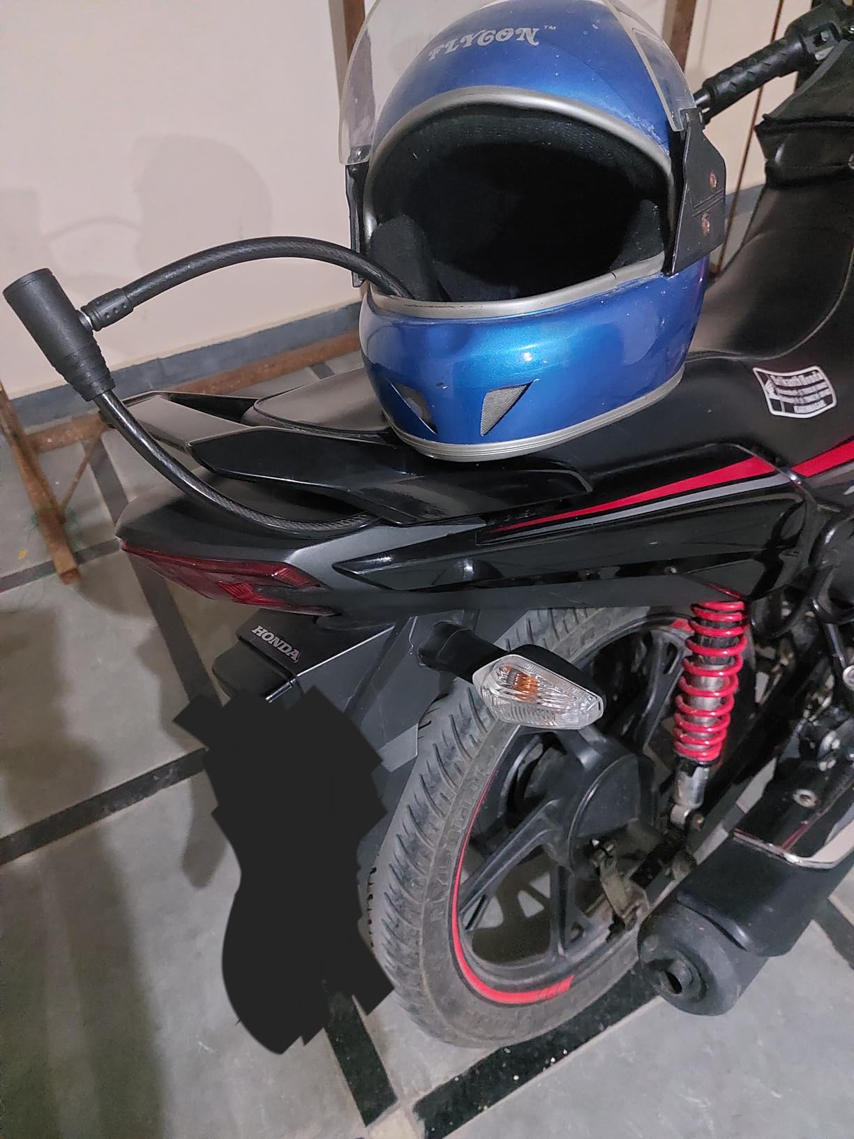 Steelbird Heavy Duty Helmet Lock Anti-Theft Multipurpose Steel Cable ...