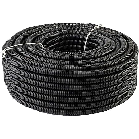 1/4" Wire Loom Non-Slit Polyethylene Corrugated Flexible Innerduct ...