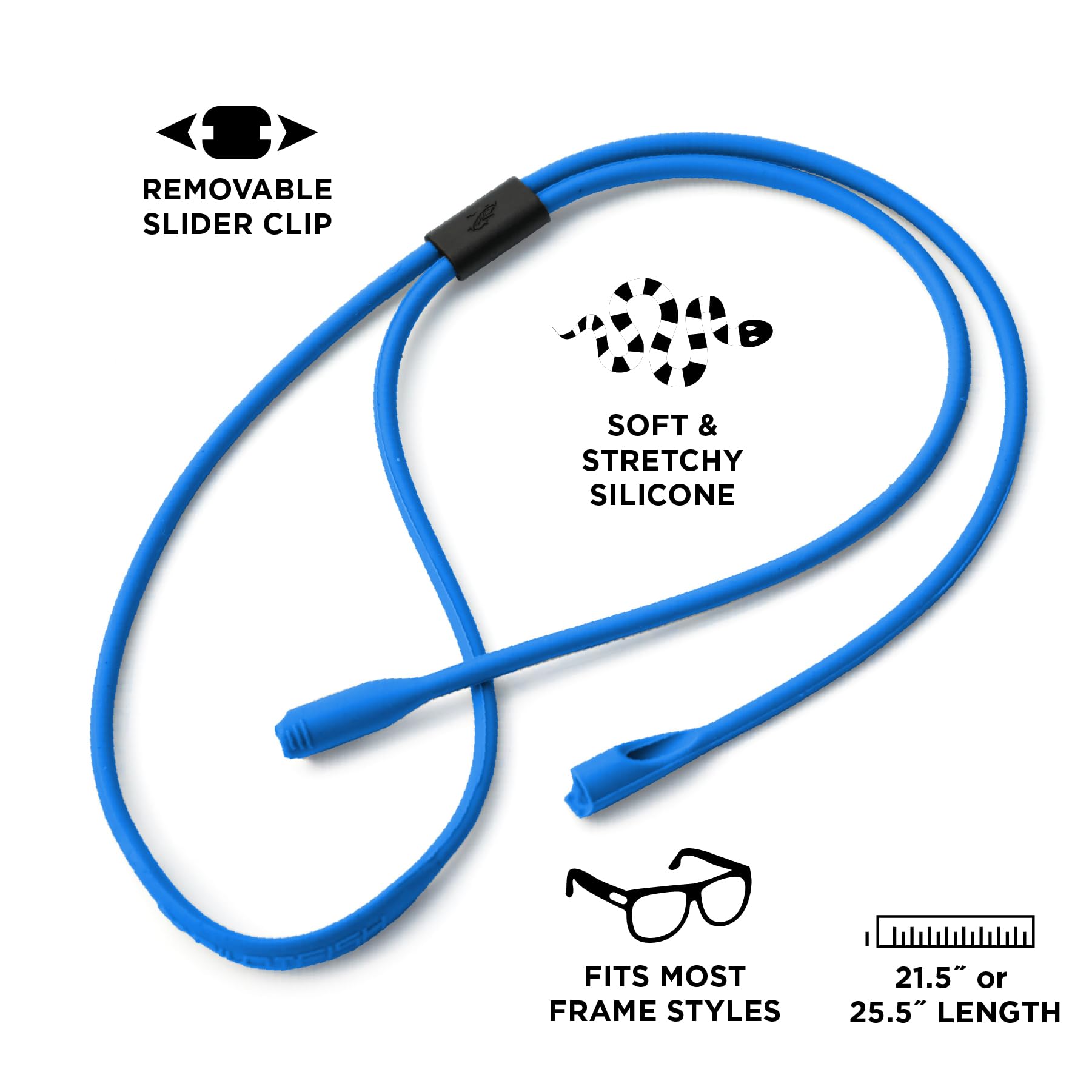 Snapklik.com : Pilotfish Premium Silicone Sunglasses Strap, Adjustable Glasses Retainer