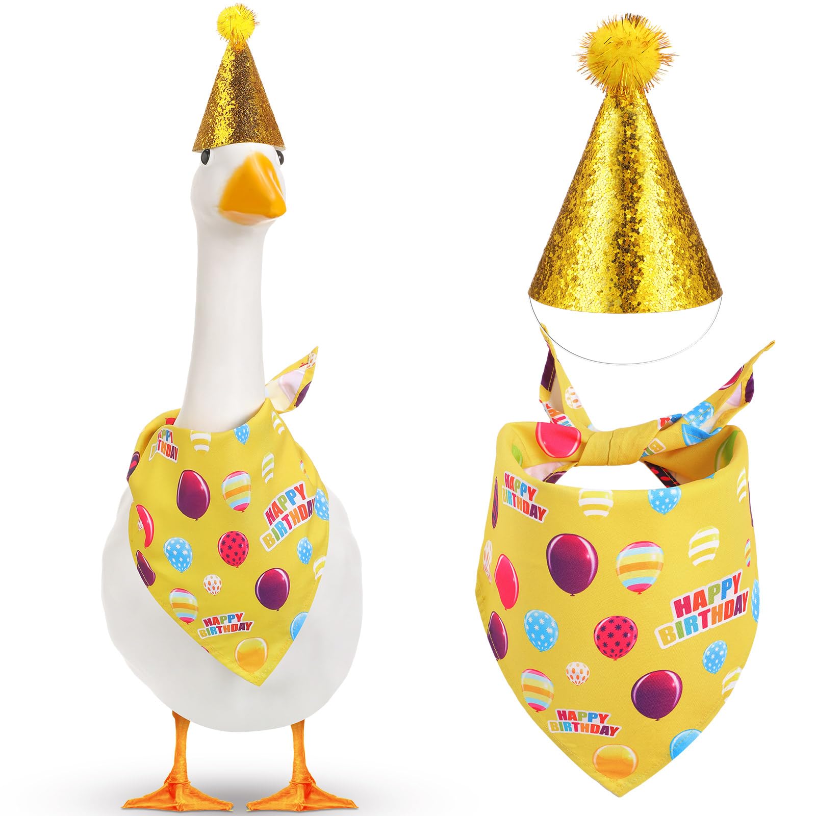 Amazon.com: Yeyeplum Happy Birthday Goose Outfit Porch Goose Outfits ...