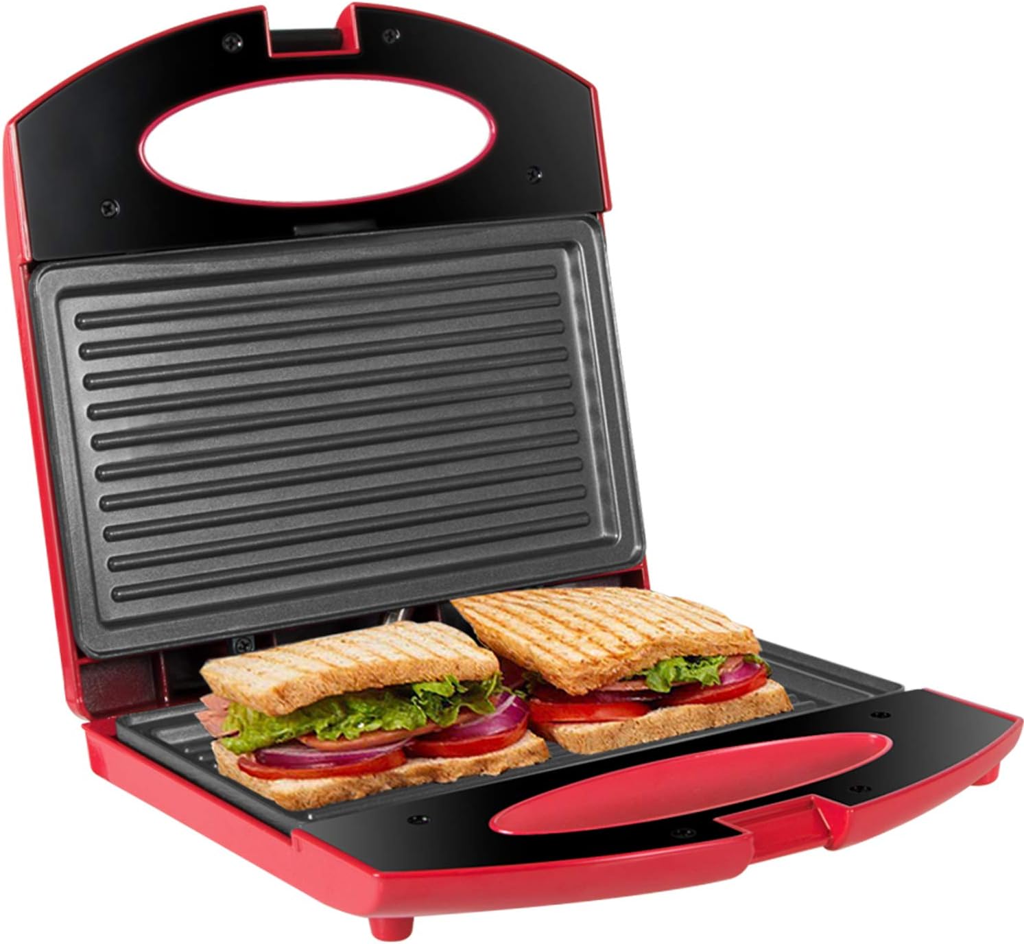 Gotoll Sandwichtoaster Panini Grill 750W, Sandwich- & Paninitoaster mit ...