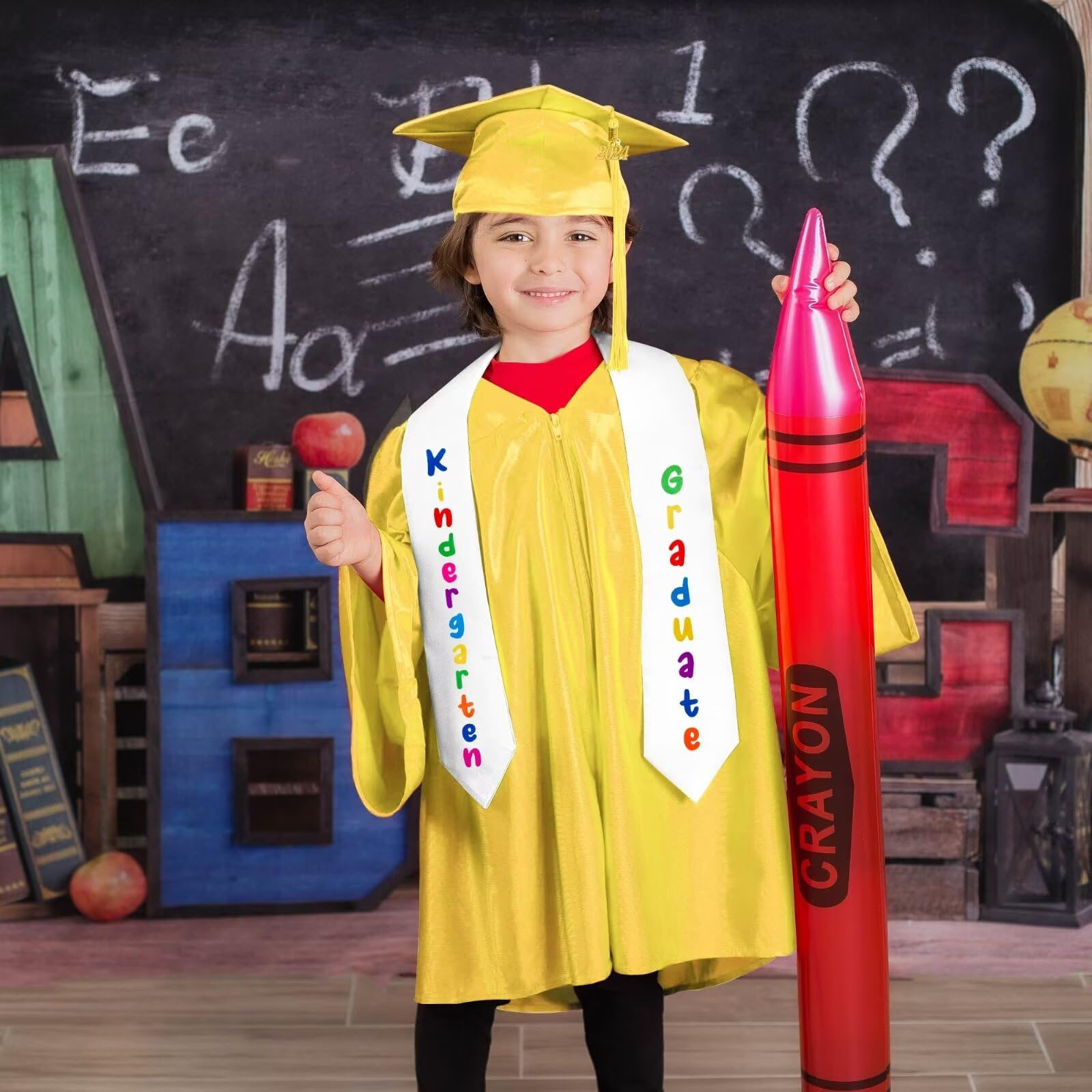 Snapklik.com : QZYL Kindergarten Graduation Cap And Gown, Unisex ...