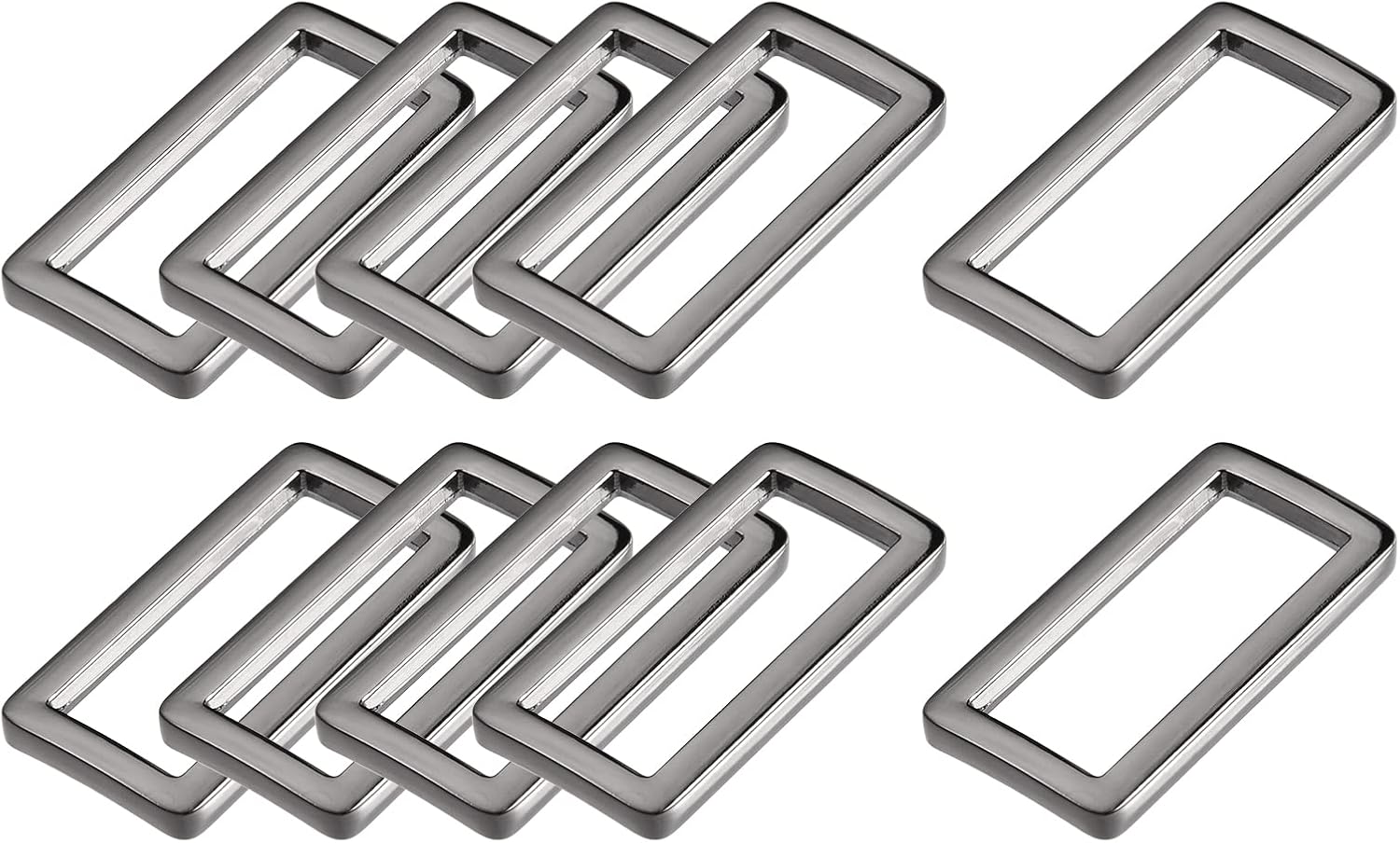 Amazon.com: METALLIXITY Metal Rectangle Ring Buckles (32x12.5x3.5mm ...