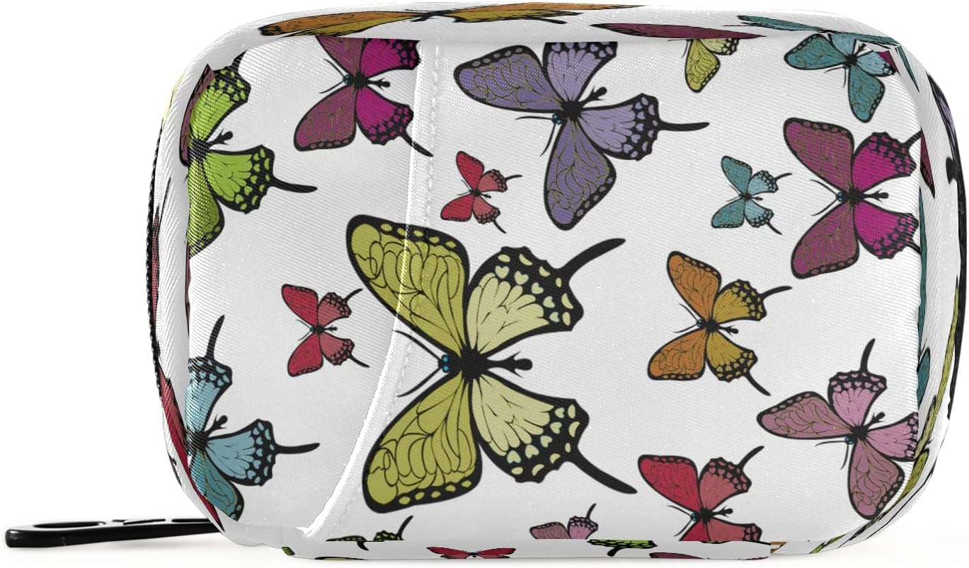 Amazon.com: Butterfly Pill Box 7 Day Pill Case Travel Pill Organizer ...
