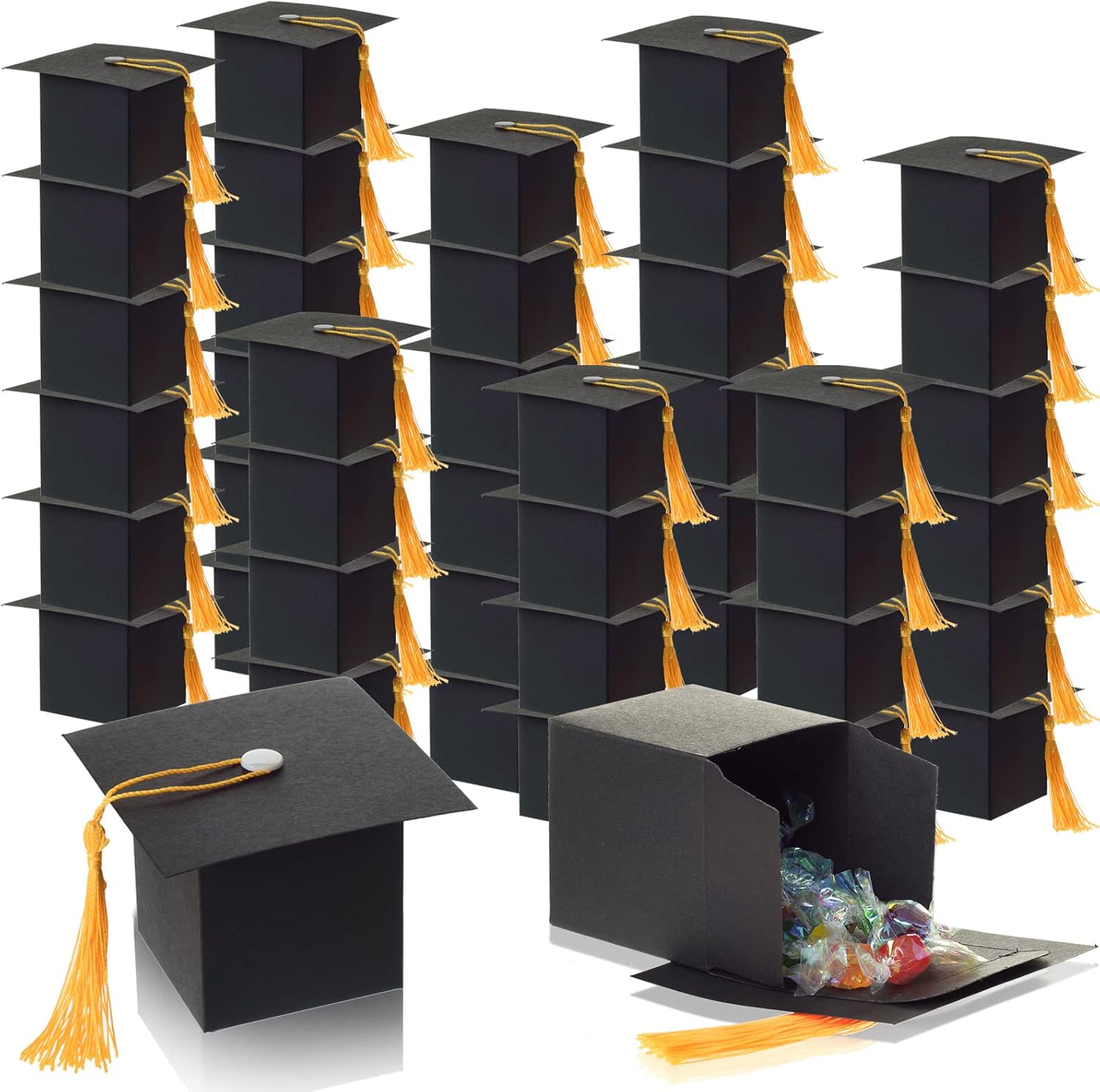 Amazon.com: AWIZOM 30 Pcs Graduation Cap Candy Boxes Graduation ...