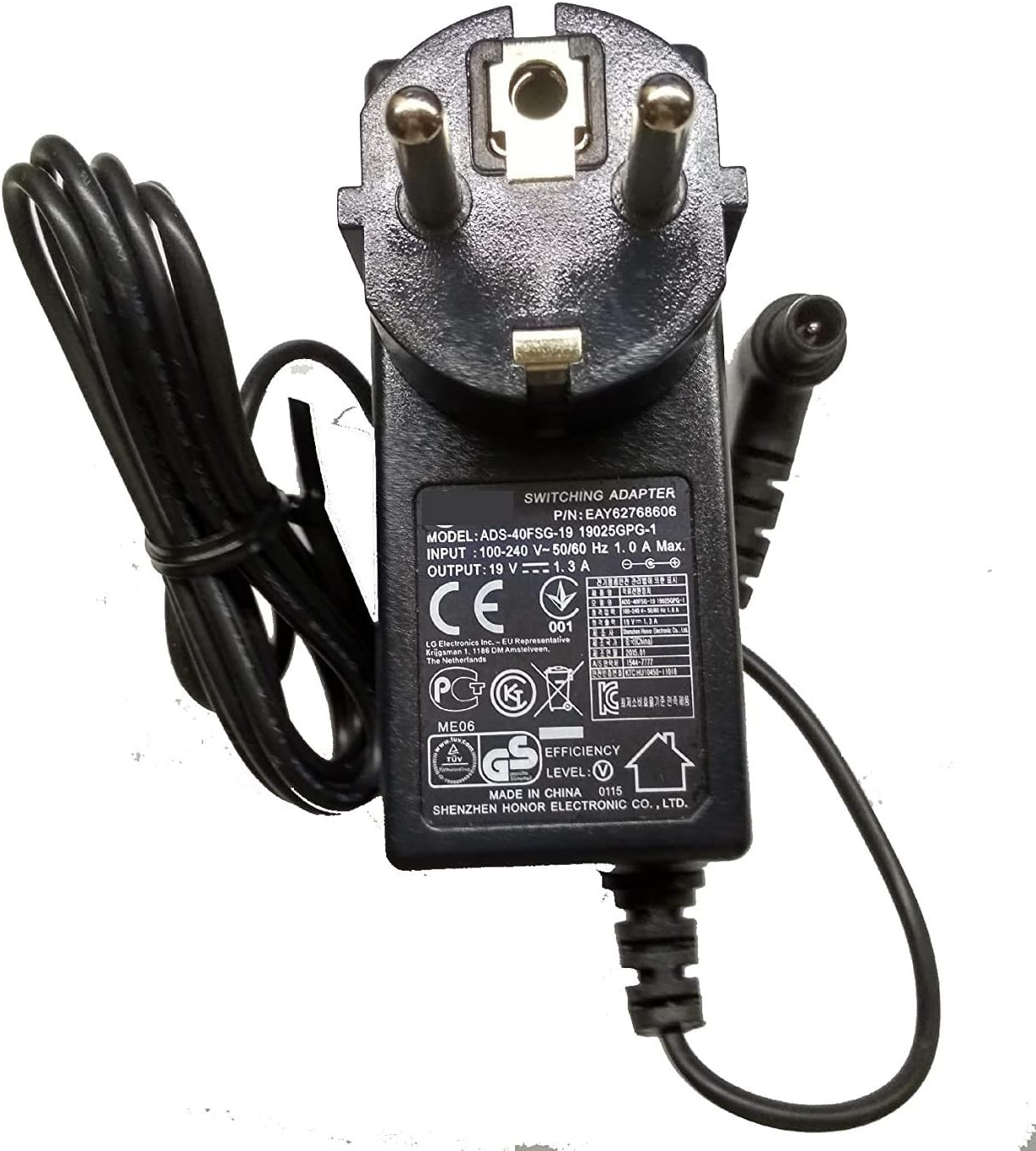 Zeffcon - AC Adapter Power Supply 19V 2.1A for LG LED LCD Monitors ...