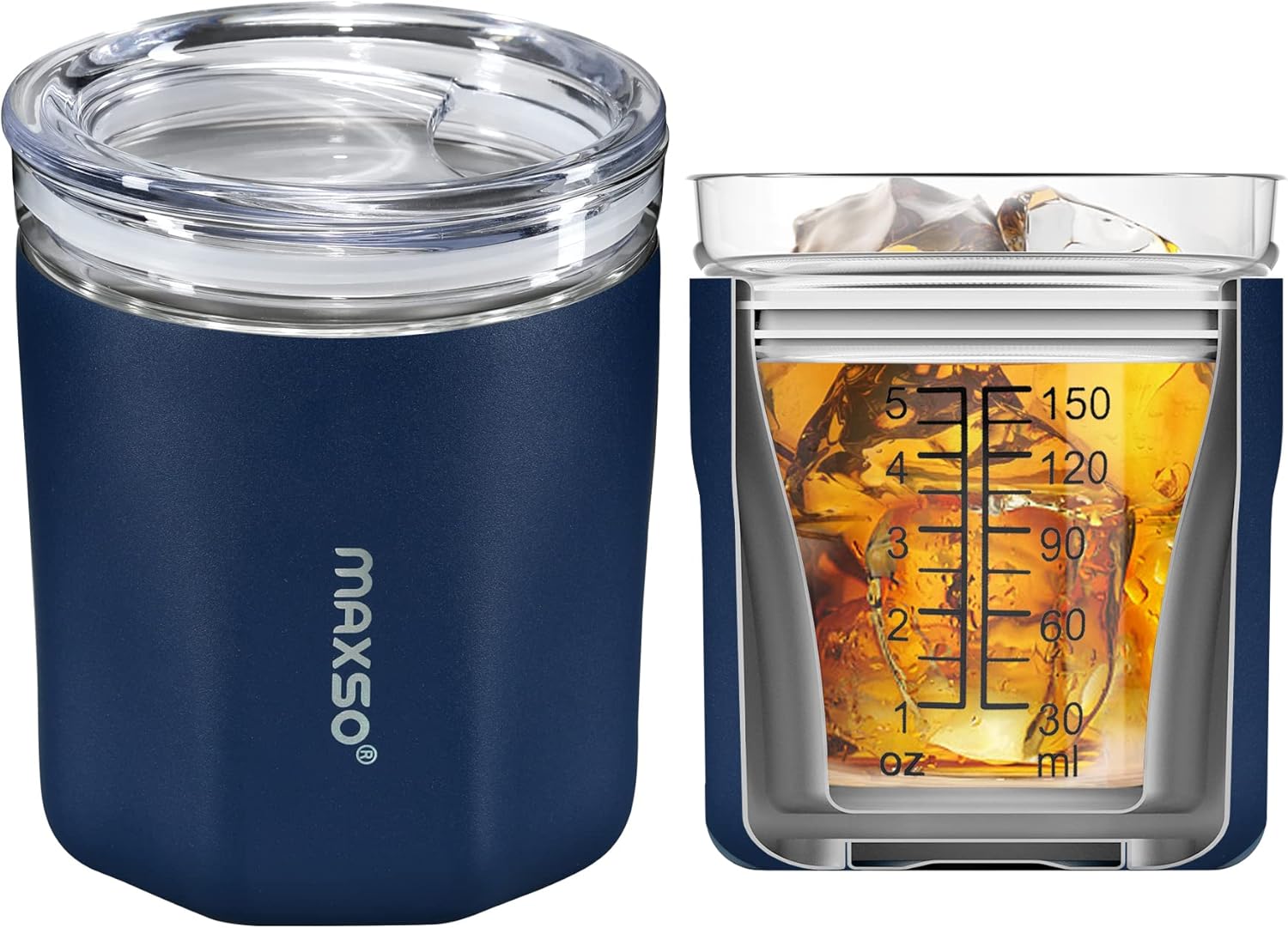 Amazon.com | koolar Insulated Wine Tumbler with Glass Insert & Sip Lid ...