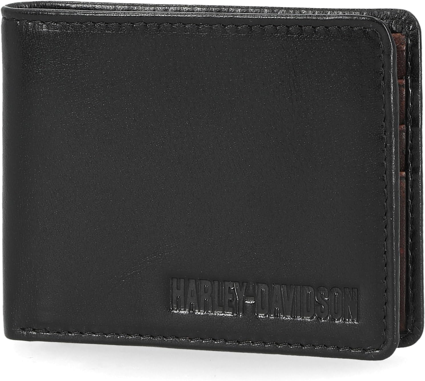 Amazon.com: Harley-Davidson Men's Leather RFID Blocking Billfold Wallet ...