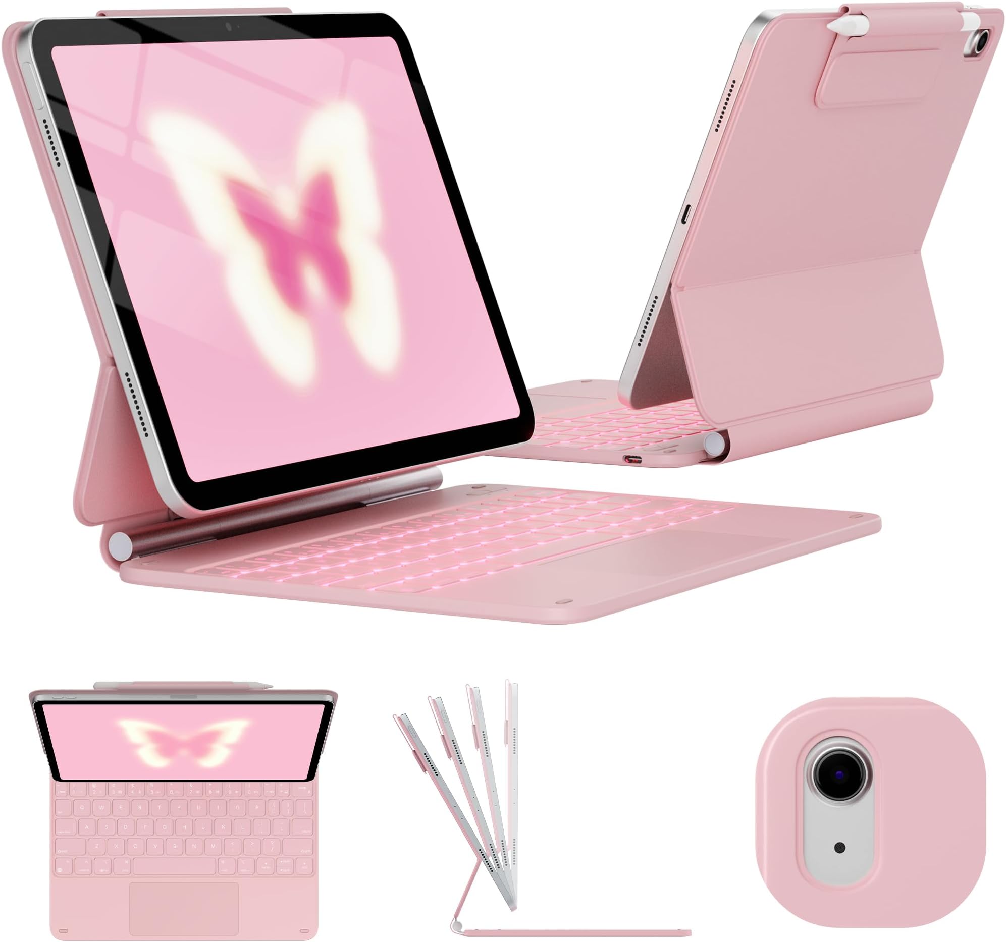 Amazon.com: Dexnor for iPad 9th Generation Case with Keyboard Floating ...