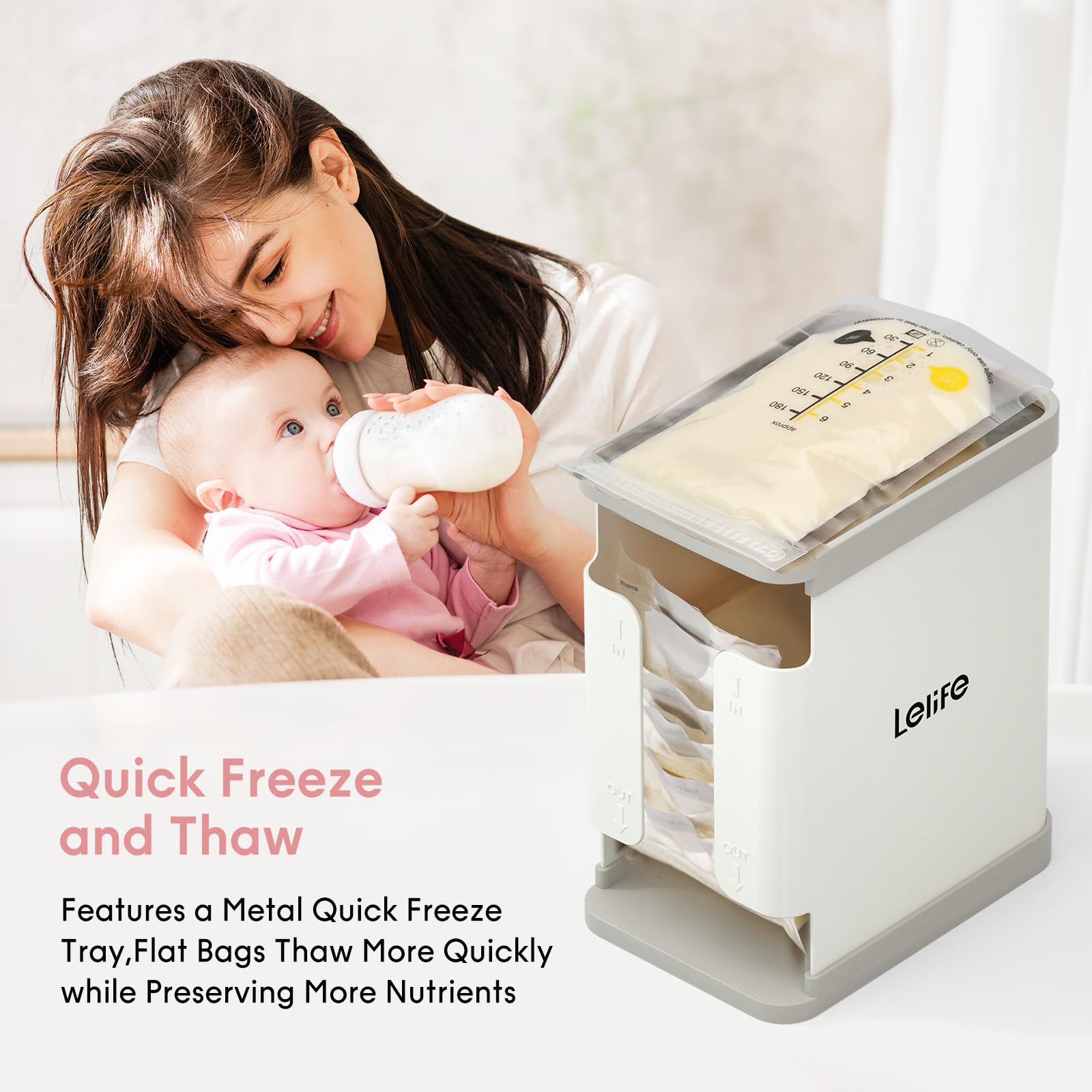 Snapklik.com : Breastmilk Freezer Organizer Breastmilk Storage ...