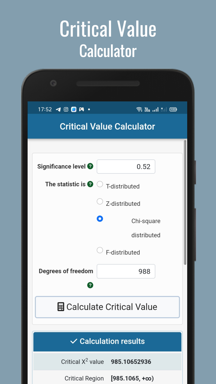 Critical Value Calculator - App on Amazon Appstore