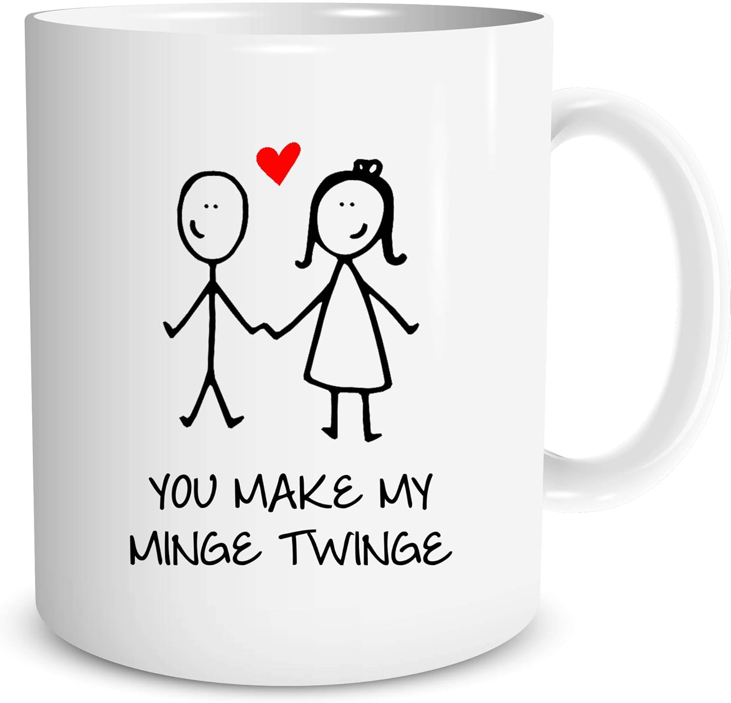 Funny Novelty Mug You Make My Minge Twinge Gift Joke Boyfriend Cups ...