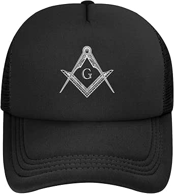 Freemason Symbol Square Compass G Lodge Masonic Trucker Hat Women Mesh ...