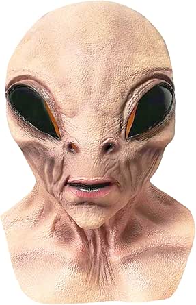 Alien Mask, Scary Latex UFO Head Mask, Realistic Alien Face Masks for ...