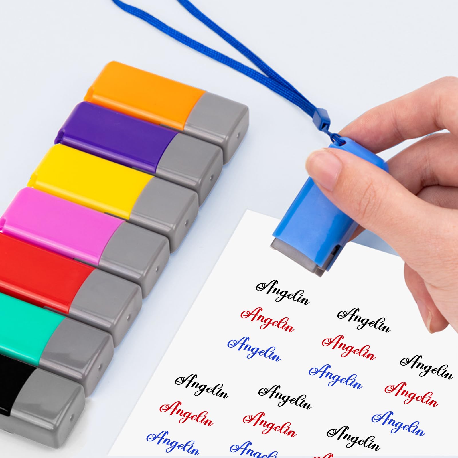 Amazon.com : Custom Name Stamp Signature Stamp Self Inking Portable ...