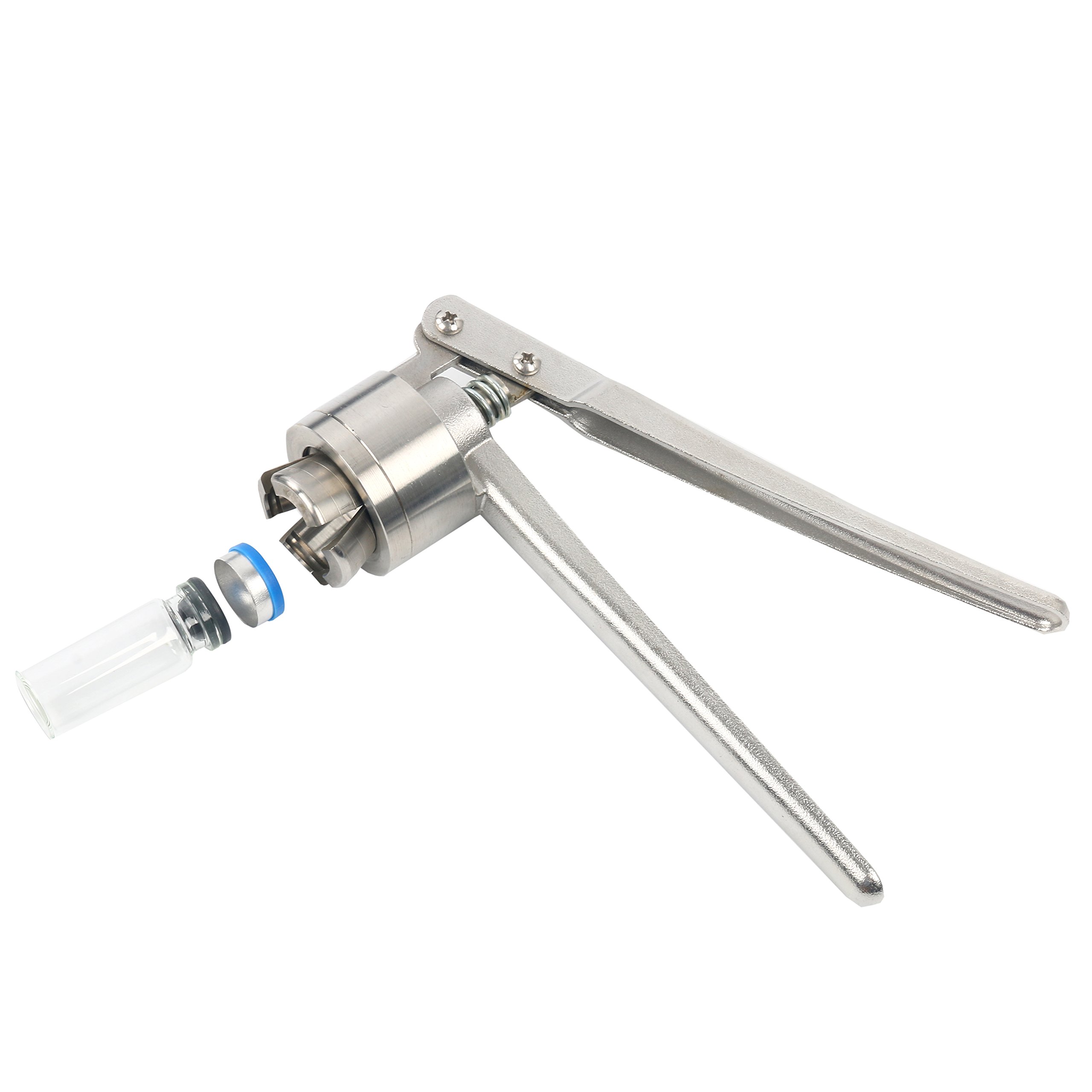 Buy YaeTek 20mm Vial Manual Crimper Hand Sealing Machine + 10 x 10ml ...