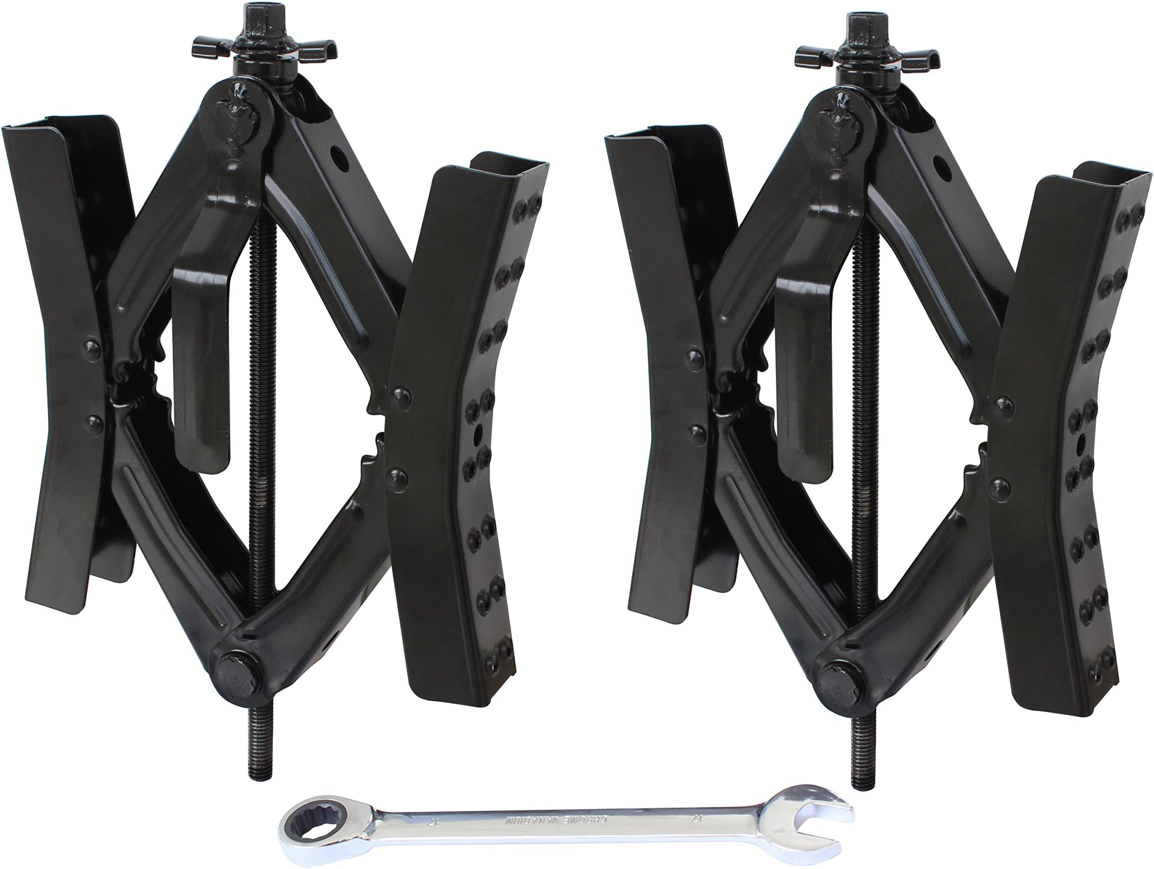 Amazon.com: MaxxHaul 50627 Tandem Wheel Chock Stabilizers for Camper ...