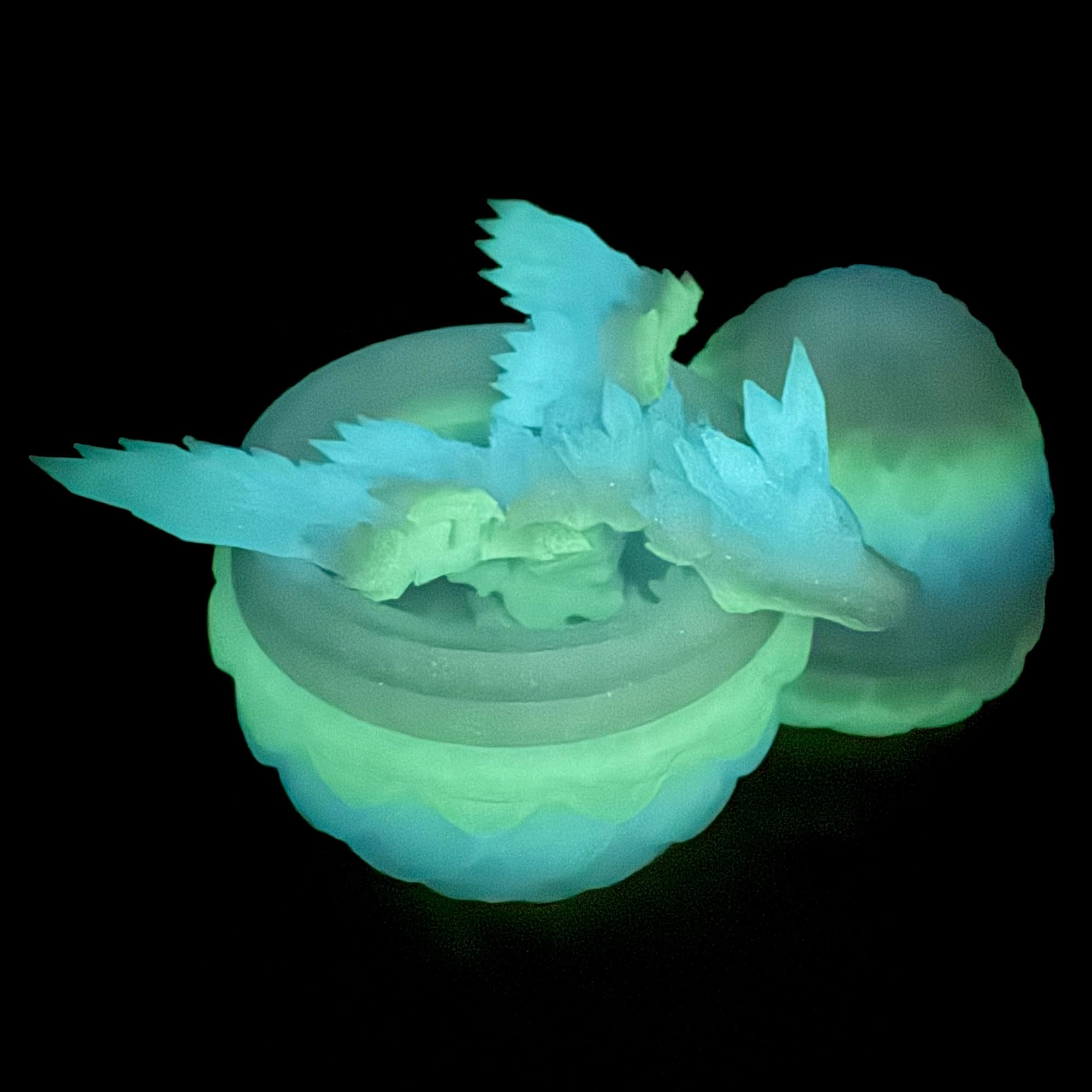 Amazon.com: Nightglow 3D Printed Crystal Pterosaur Dragon Eggs, Winged ...