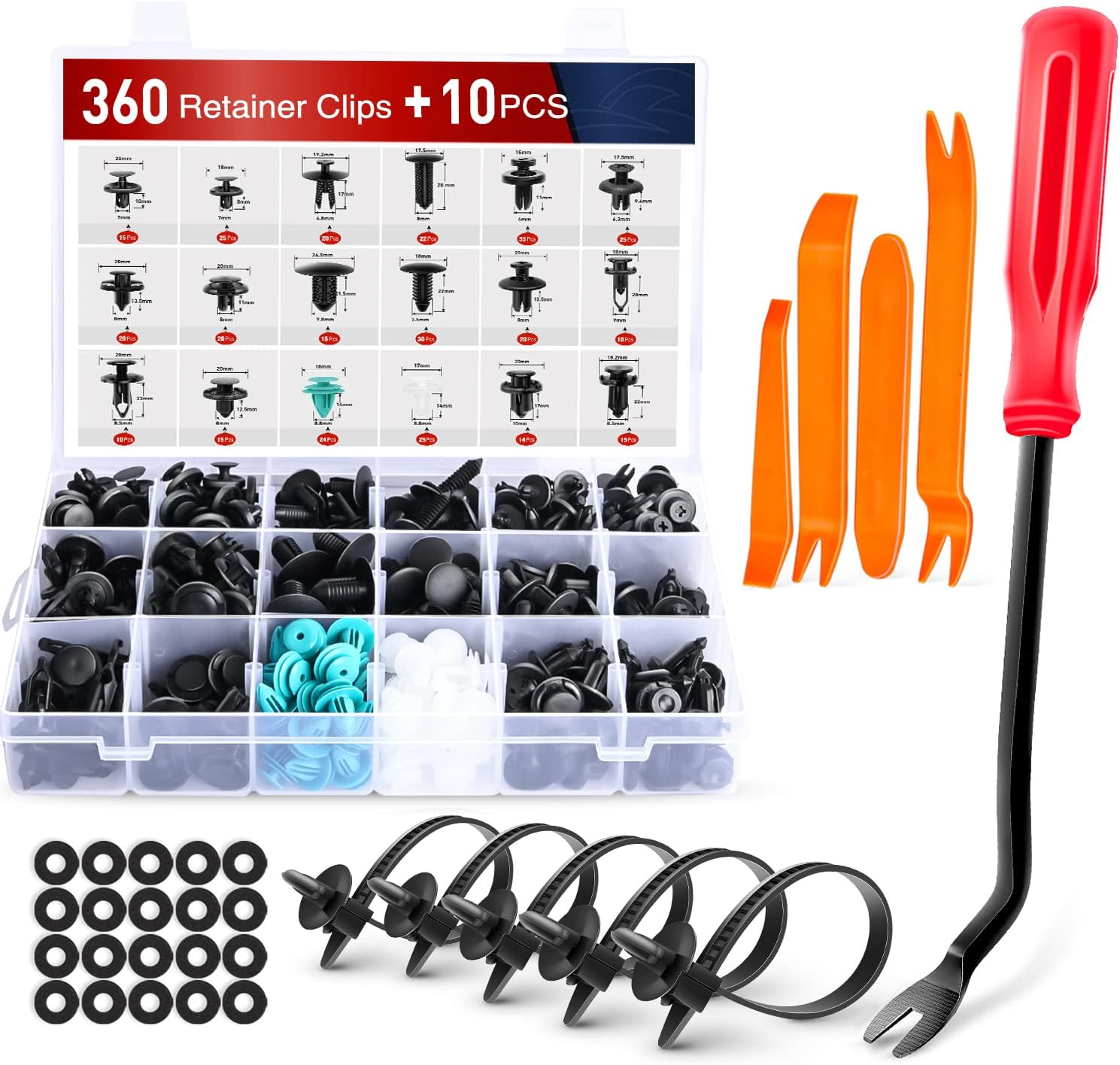 Amazon.com: Rexka 15pcs Exterior-Wheel Fender Flare Opening Molding ...