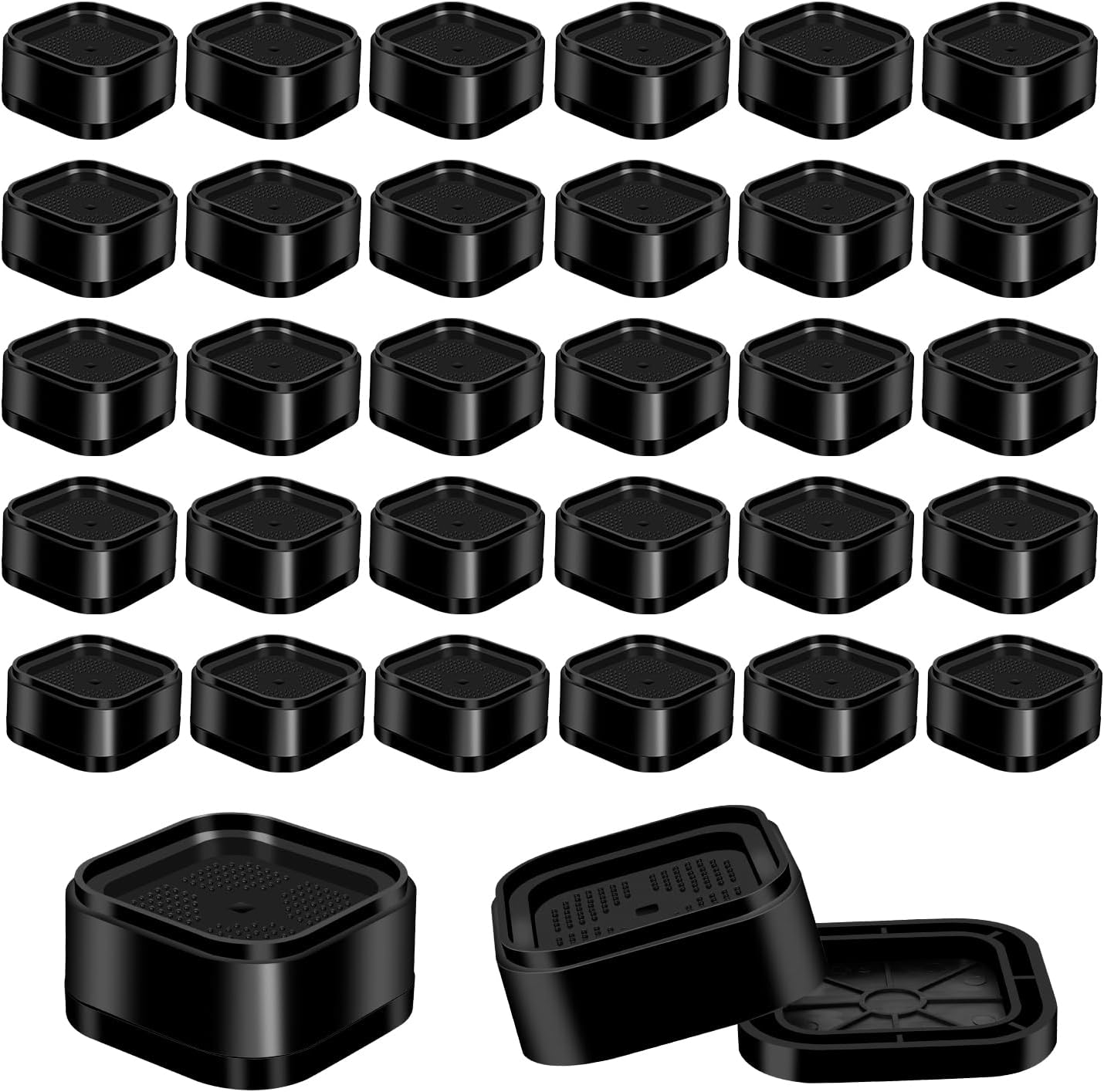 Amazon.com: 32 Pack Bed Raising Blocks Furniture Risers: Stackable ...